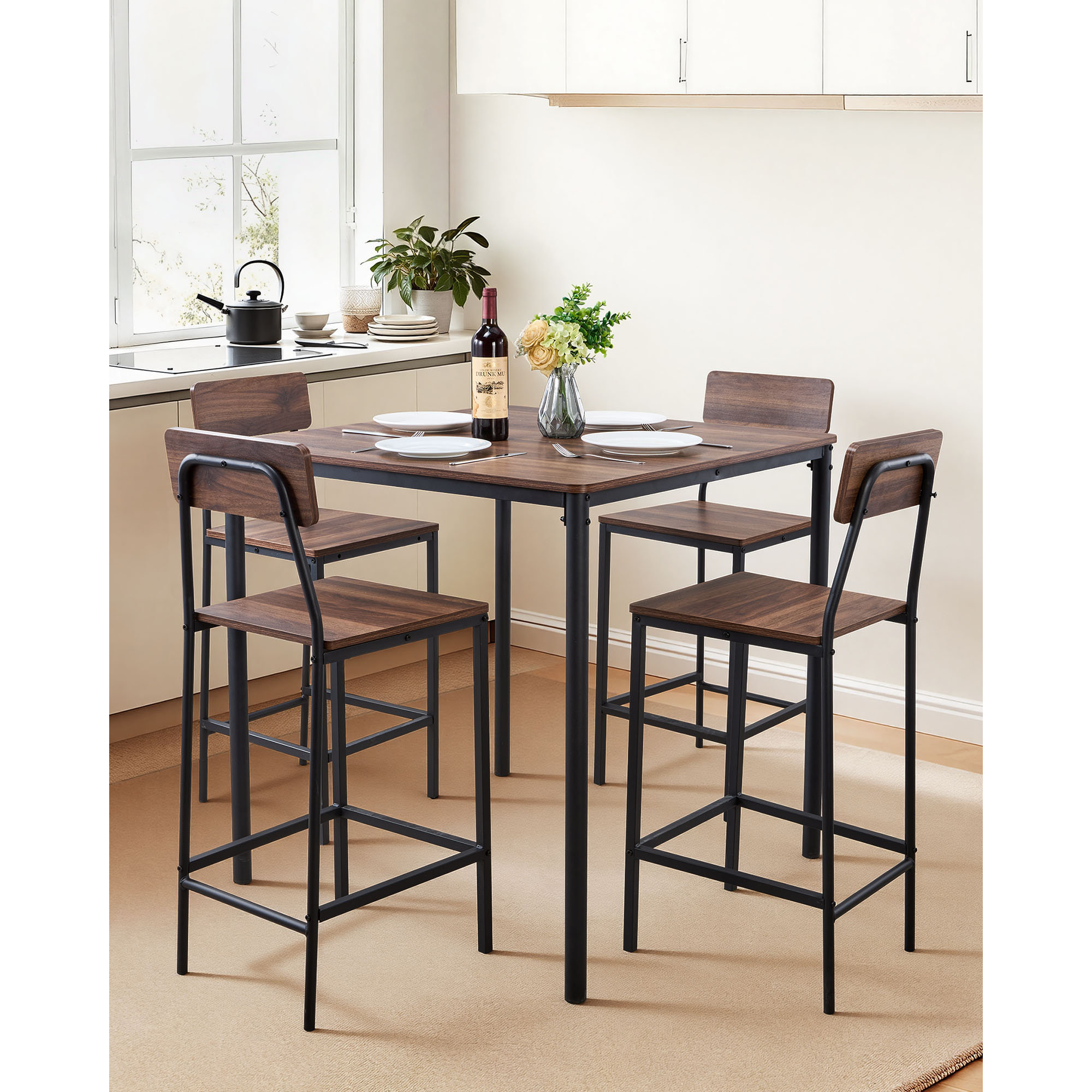 Trent Austin Design® Bar Table, 5PCS 35″ Bars Tables Set, Bar Tables ...