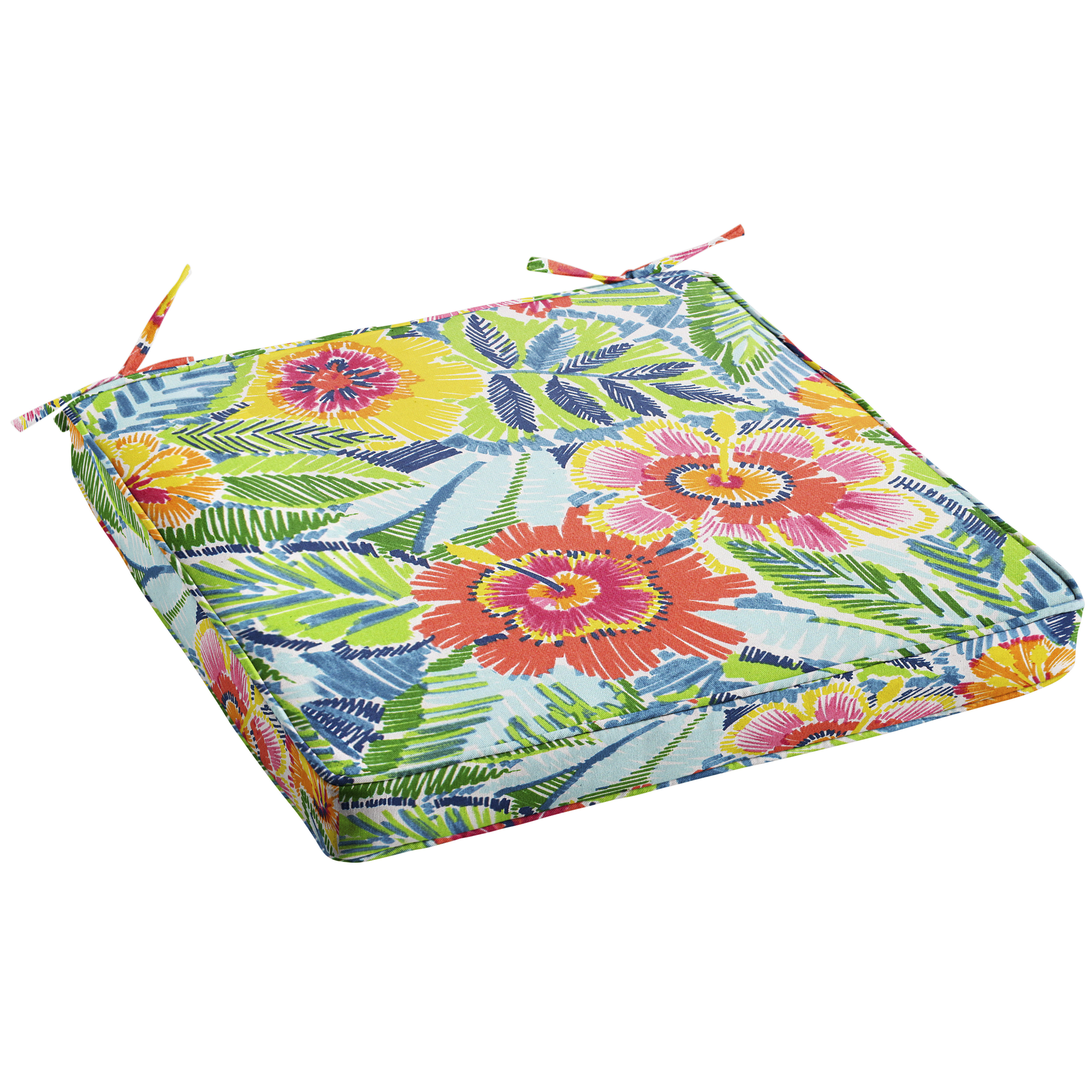Bayou Breeze Pensacola Multi Outdoor/Indoor Corded Chair Cushion ...