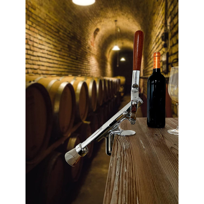 Boj Chrome-plated Table-mounted Corkscrew | Wayfair