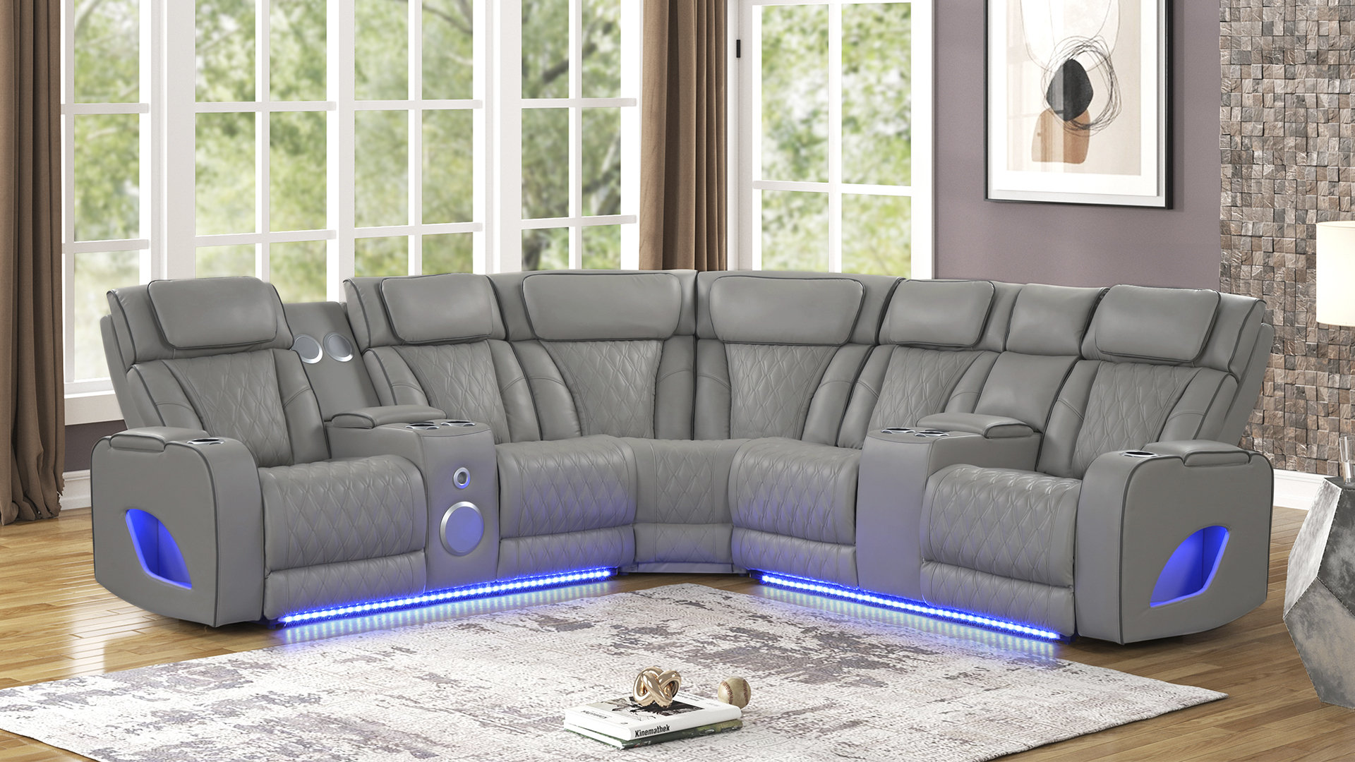 Orren Ellis Nostrand Reclining Sectional | Wayfair