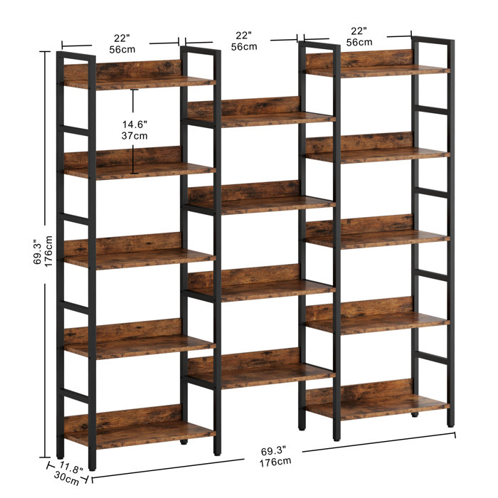 17 Stories Nadaba Bookcase & Reviews | Wayfair