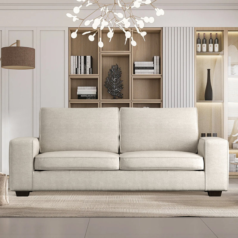 Latitude Run® 88.58" Modern Modular Sofa with Reversible Cushions ...