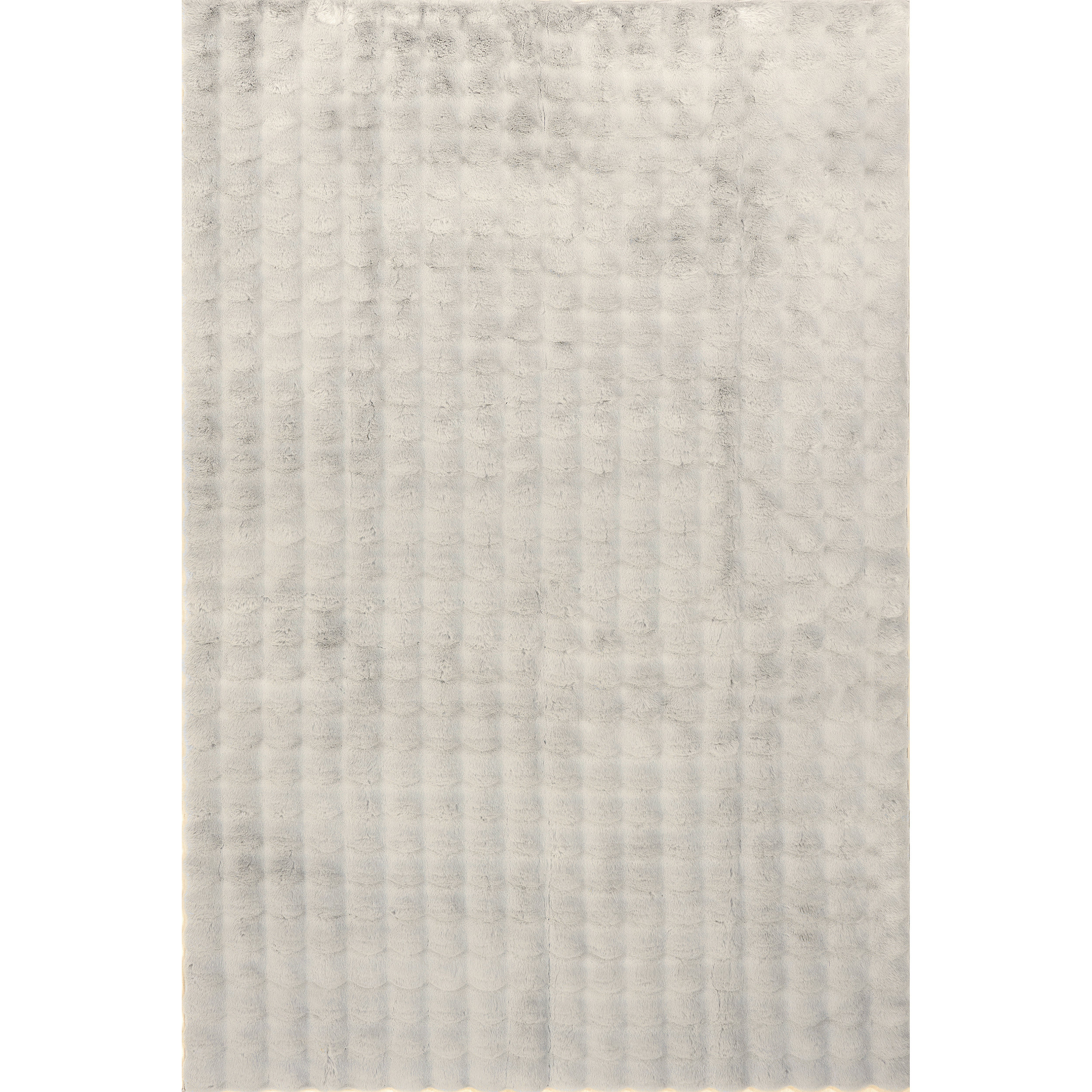 Mercer41 Jeni SuperiorWash Solid Faux Rabbit Machine Washable Area Rug ...