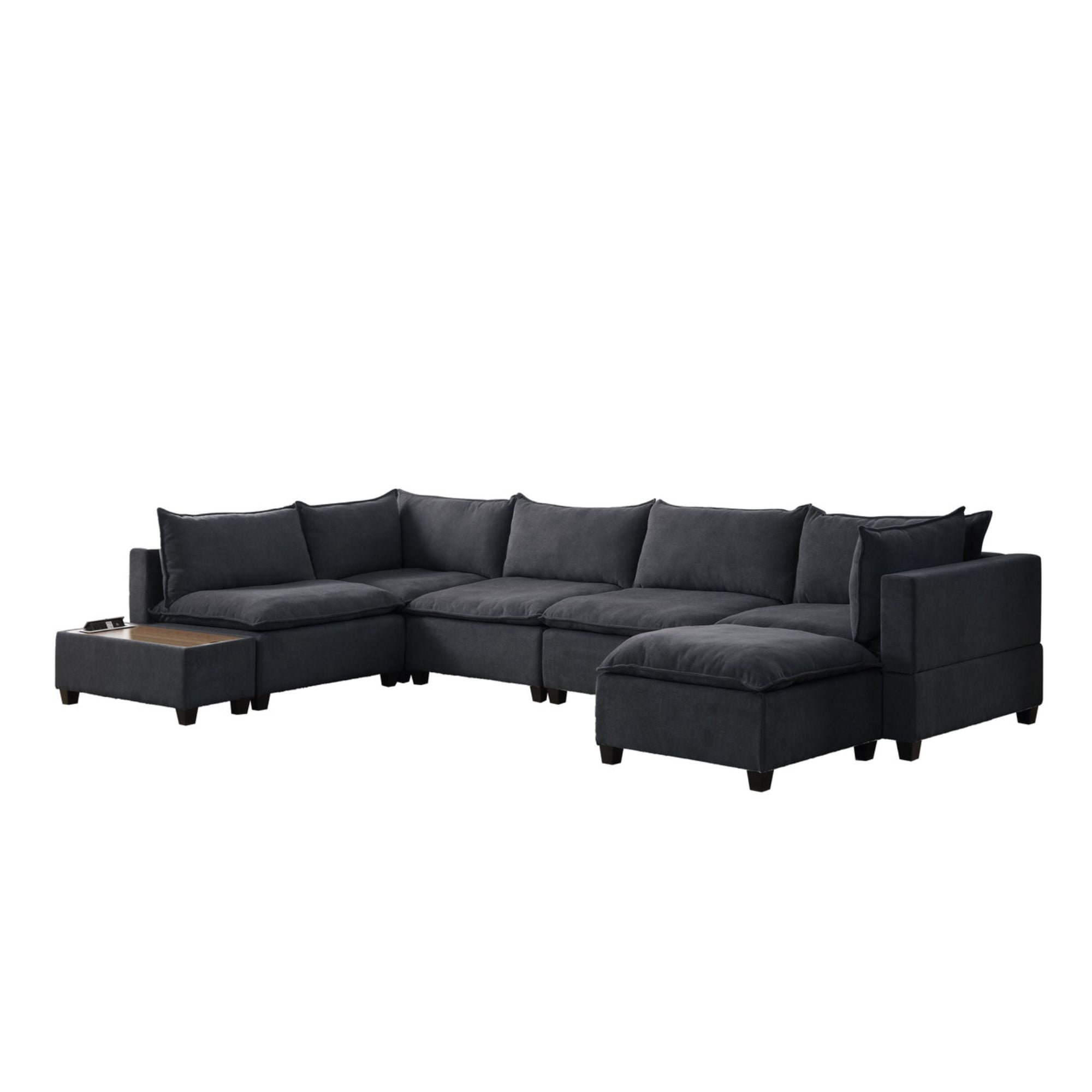 Latitude Run® Meto Latitude Run® Dark Gray Modular Sectional Sofa ...