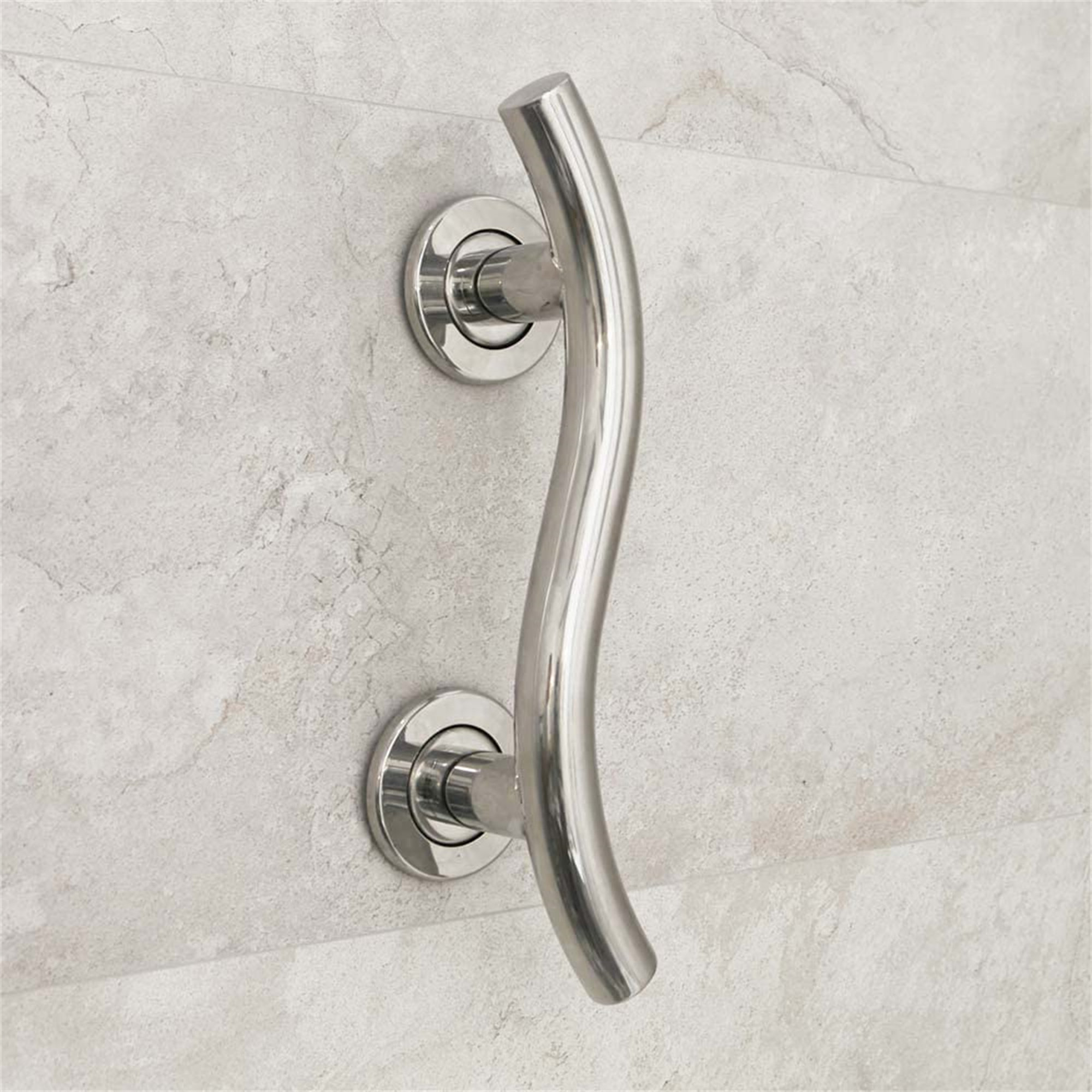 Ivy Bronx Dearron Stainless Steel Curved Grab Rail | Wayfair.ie