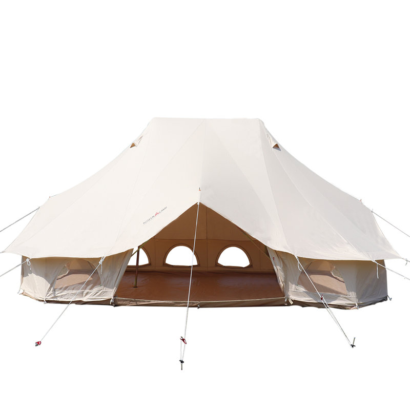 VEVOR Bell Tent, 19.7 ft. in Dia. Breathable Canvas Yurt Tent & Reviews ...