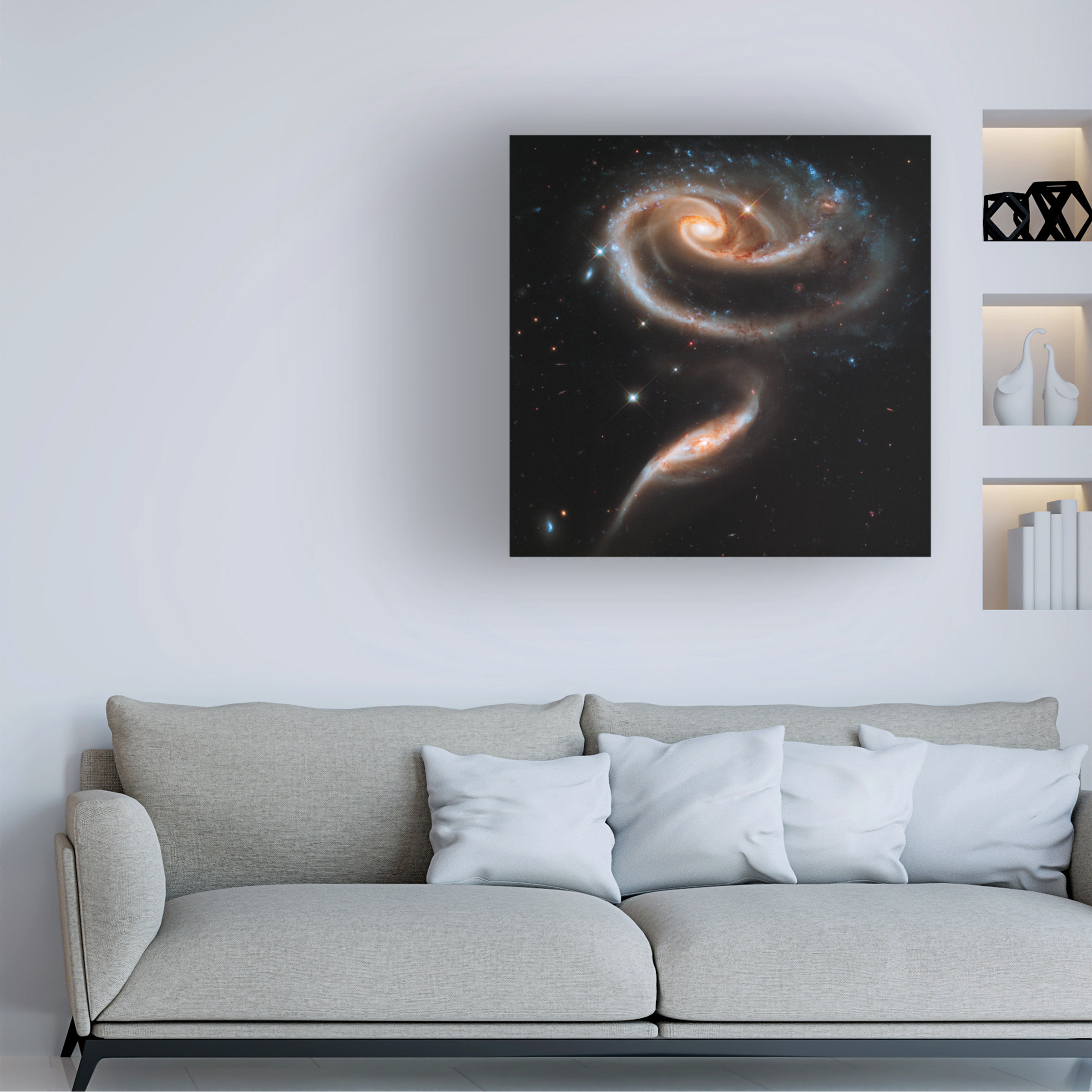 Wrought Studio A Rose Made of Galaxies by Print Collection - Unframed ...