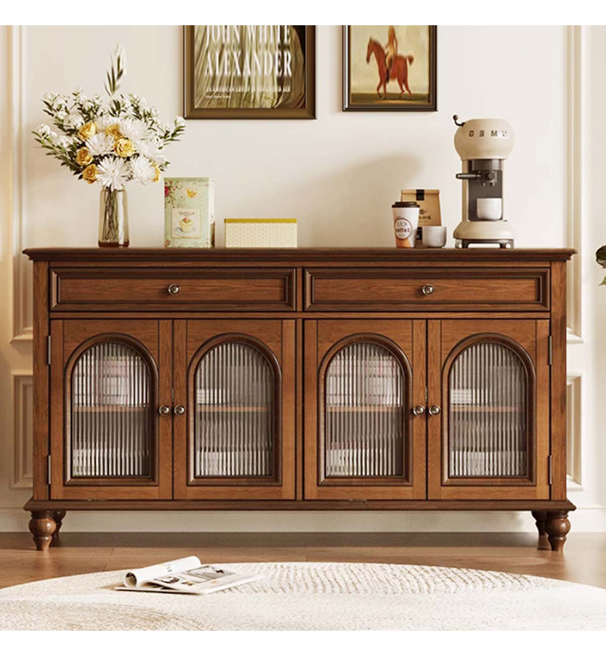 EliteFurnishings American Country Retro Multi-Functional Accent Cabinet ...