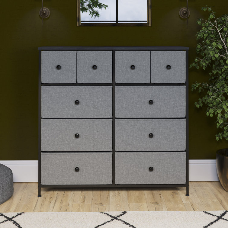 17 Stories Chorley 10 Drawer Fabric Drawer Chest UKFR Certified ...