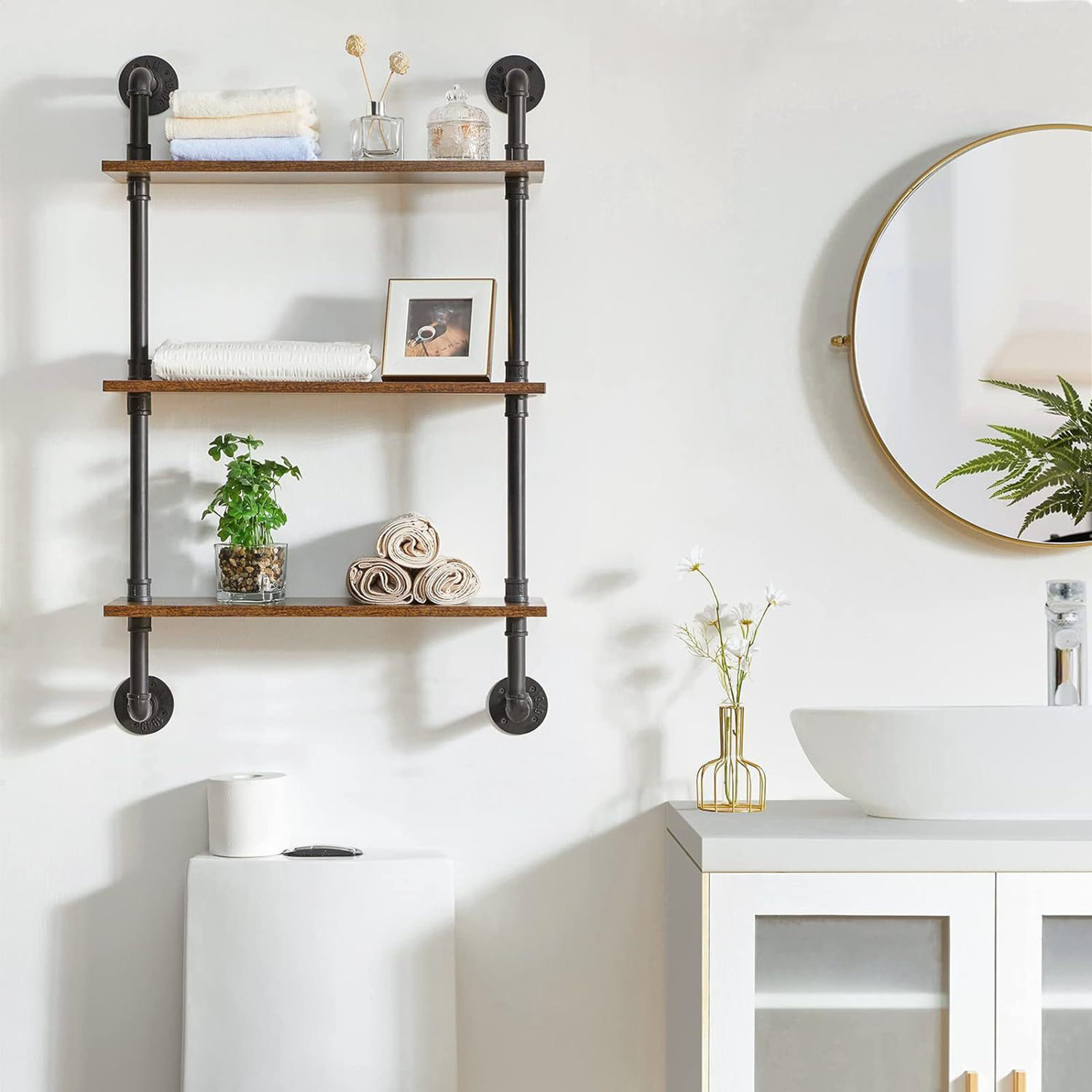 Trent Austin Design® Storage Rack Floating Shelves Multi-layer Design ...