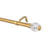 House of Hampton® Metal Adjustable Single Curtain Rod with Crystal ...