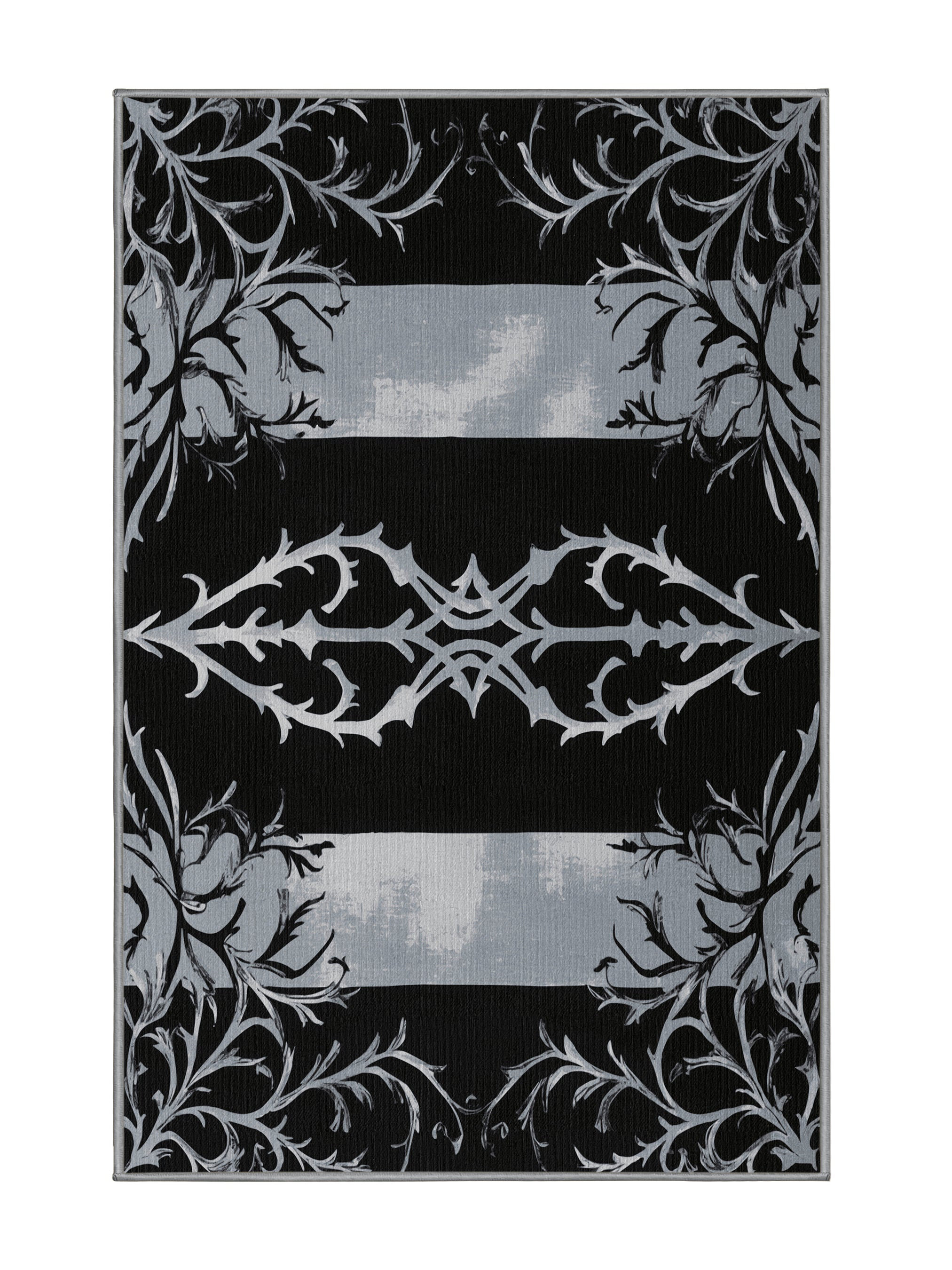Alcott Hill® Black Dahlia Rug | Wayfair