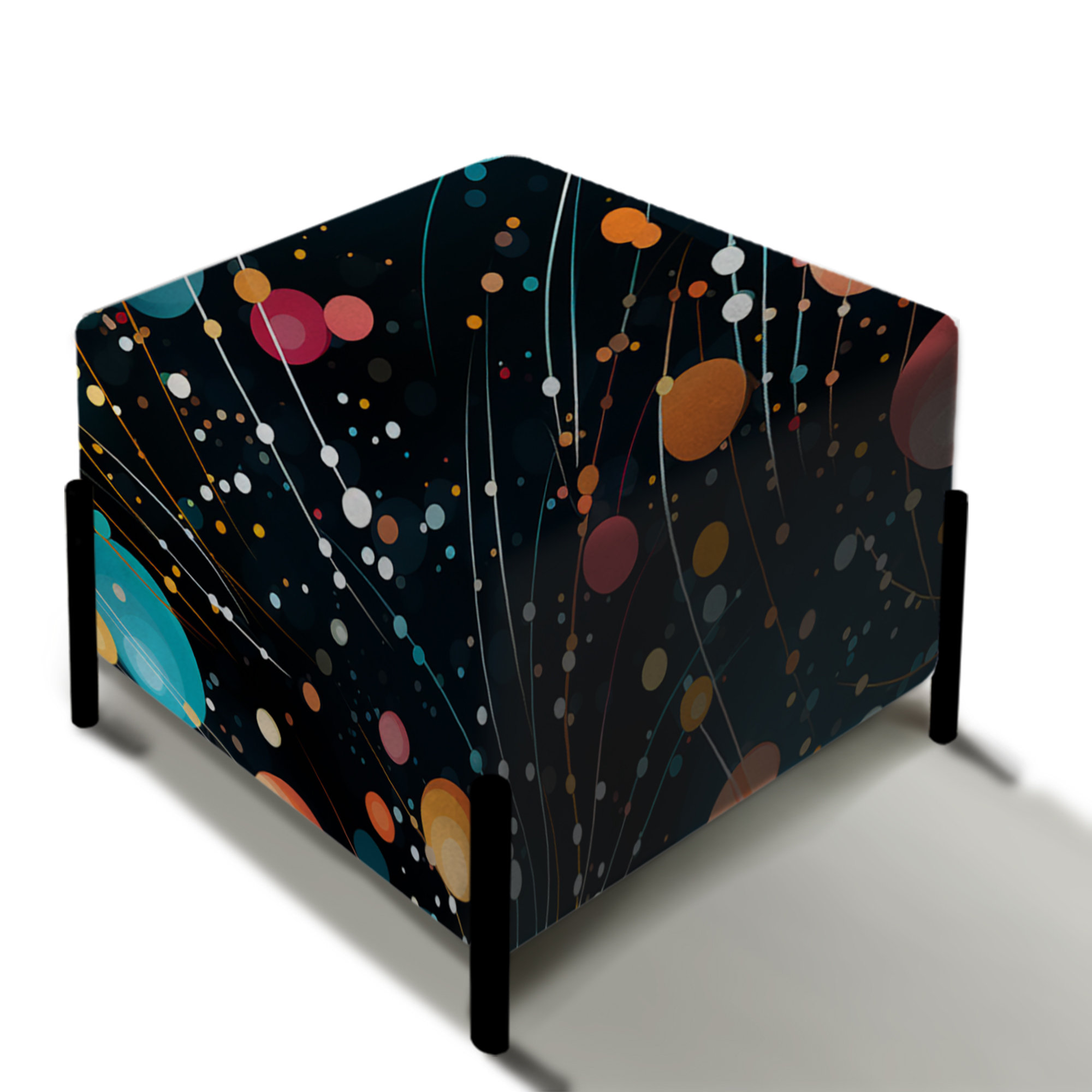 Design Art Celestial Allure Polka Dots Pattern - Polka Dots Square ...