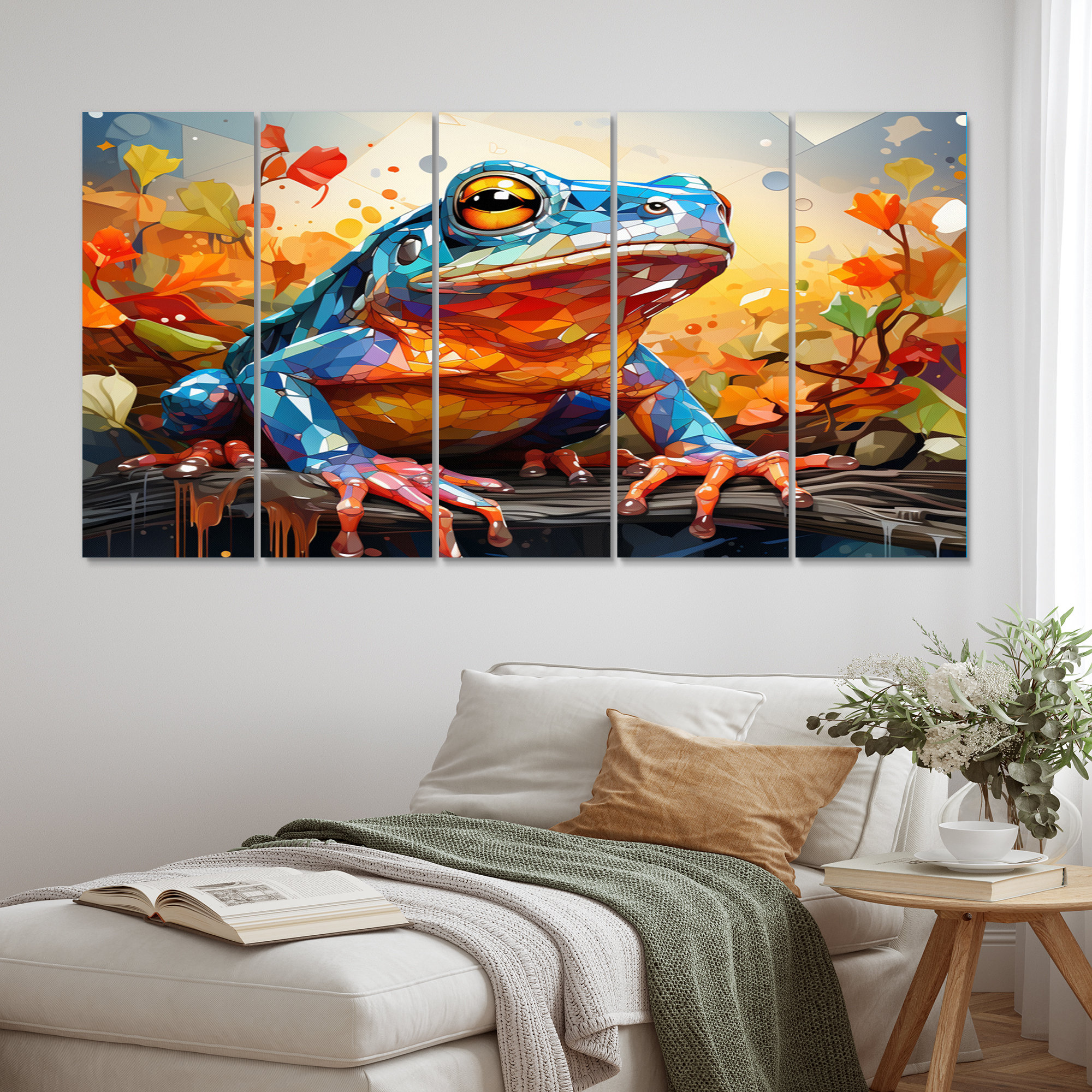 Winston Porter Colorful Frog Harmony II - Animals Wall Art Print - 5 ...