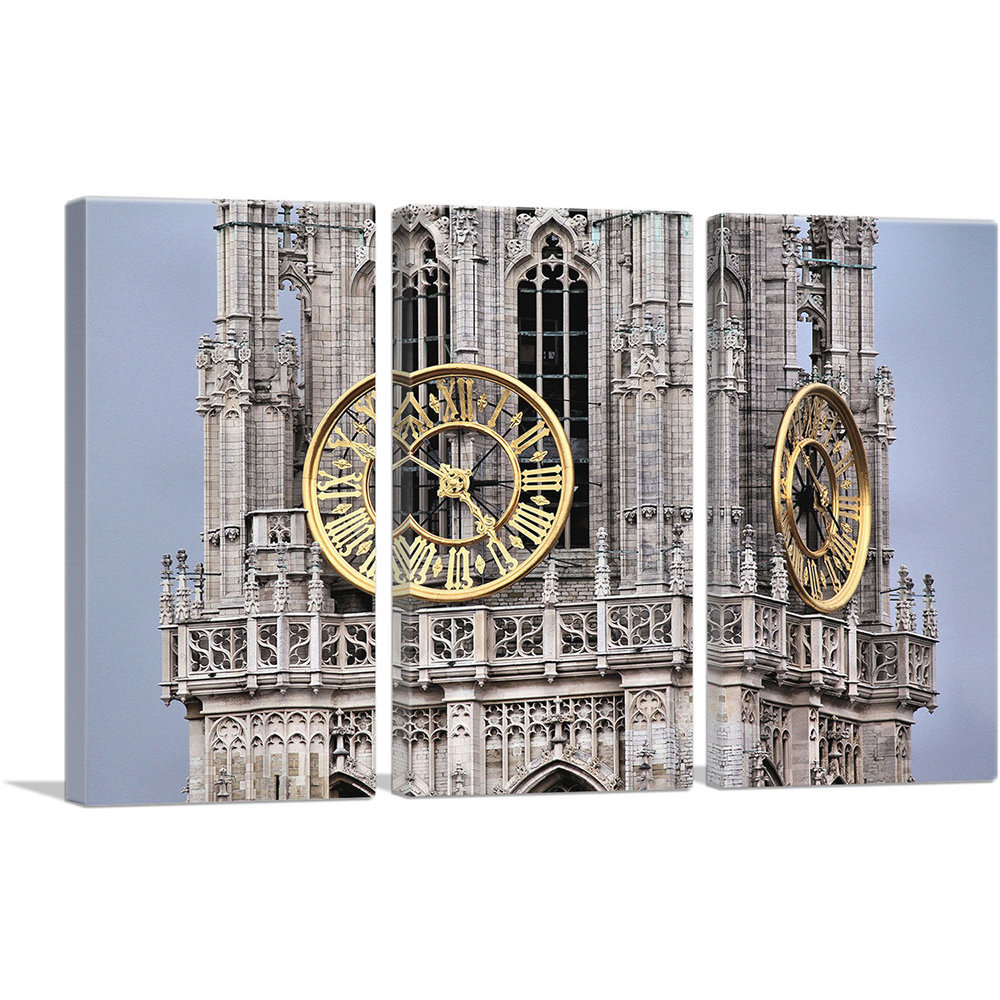 ARTCANVAS Gothic Style Clock Home Decor Canvas Art Print - Wayfair Canada