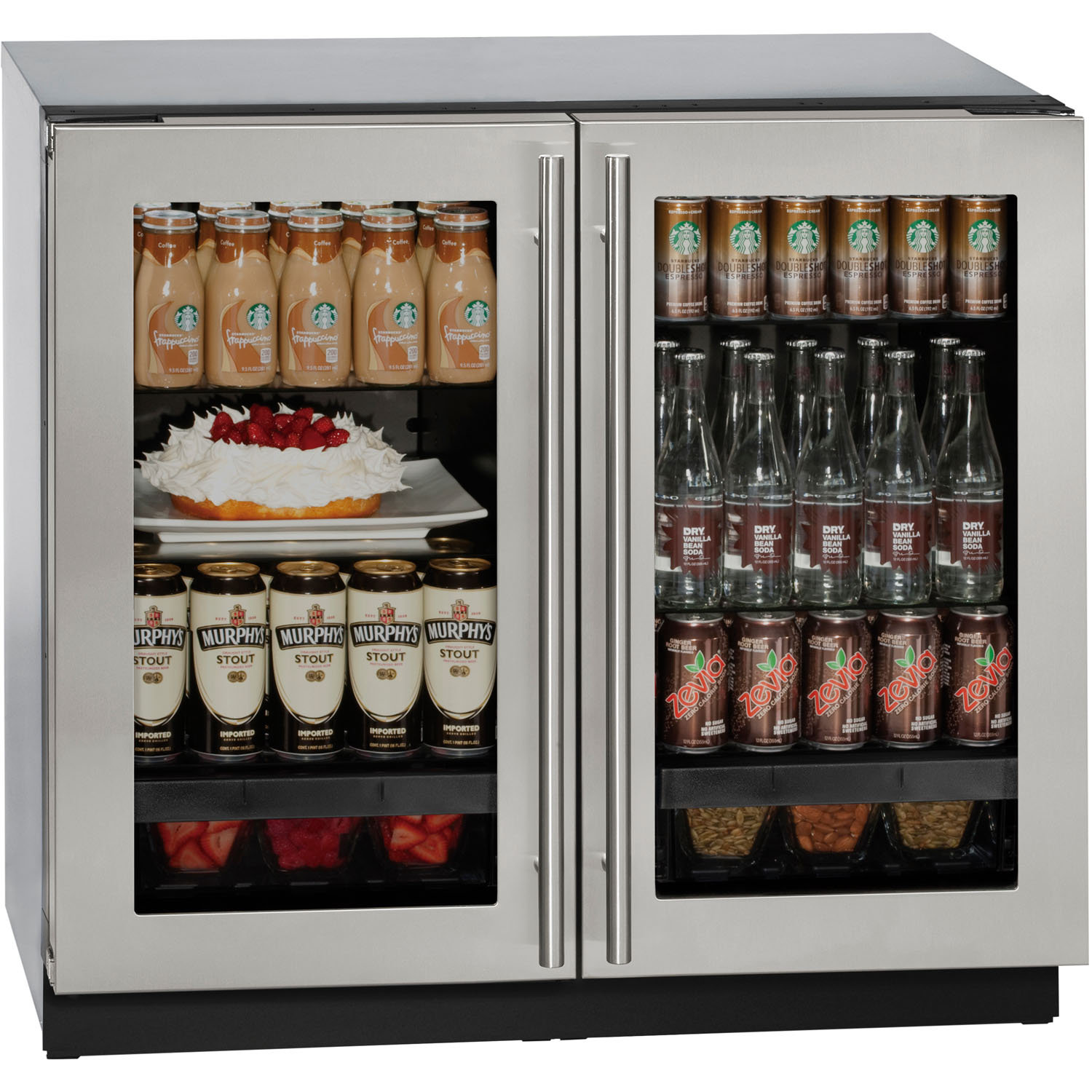 U-Line 3000 Series 246 Can 36" Dual Zone Undercounter Beverage ...