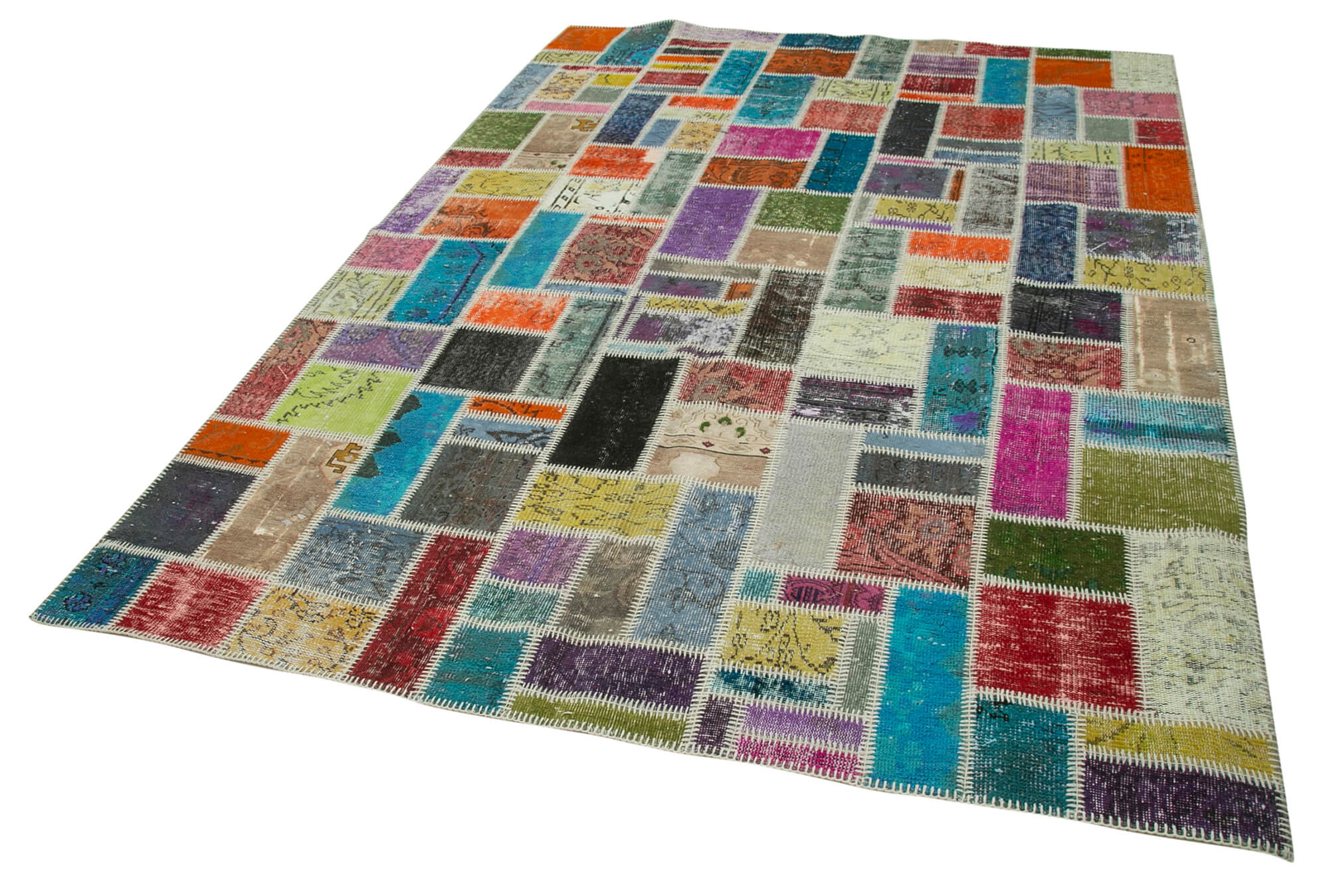 Bungalow Rose Vipin Patchwork Machine Woven Rectangle 6'10" x 9'8 ...