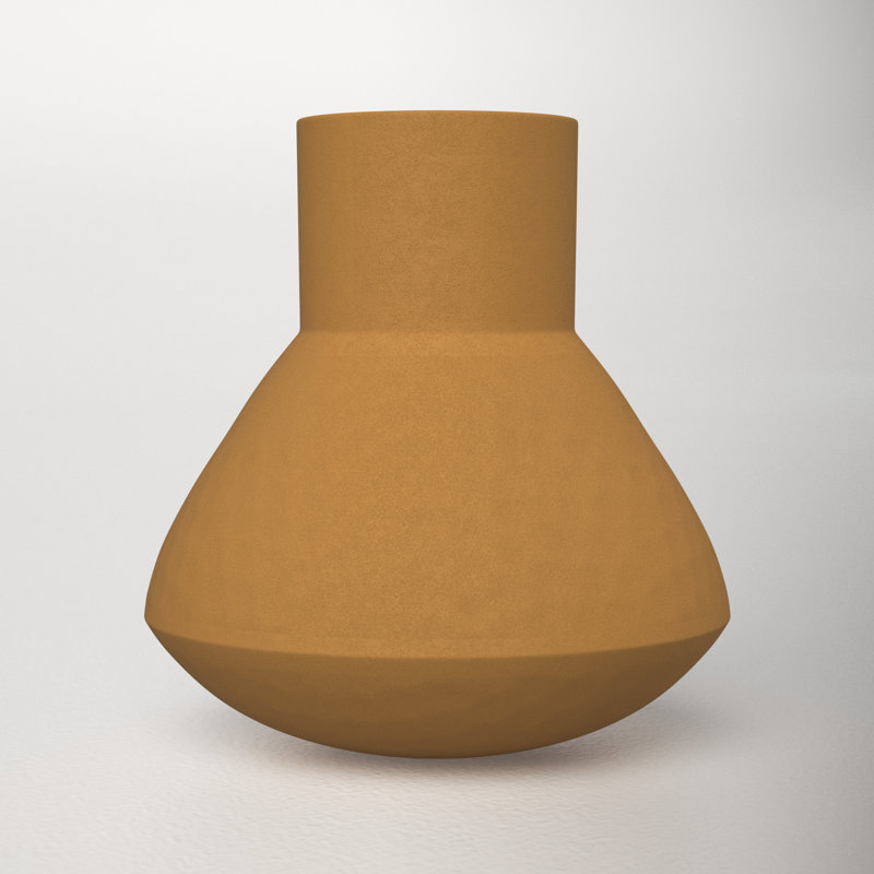 AllModern Adi Mustard 8" Stainless Steel Table Vase & Reviews | Wayfair