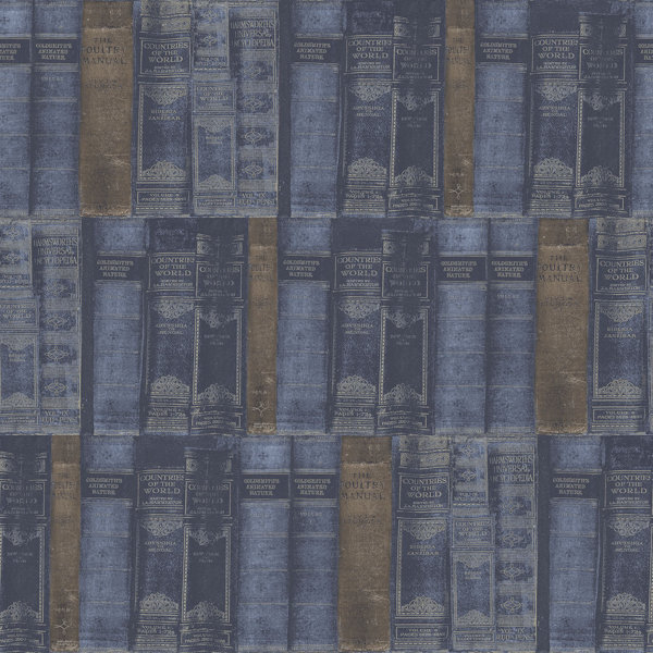 Galerie Wallcoverings Nostalgie Library Books Wallpaper Roll | Wayfair