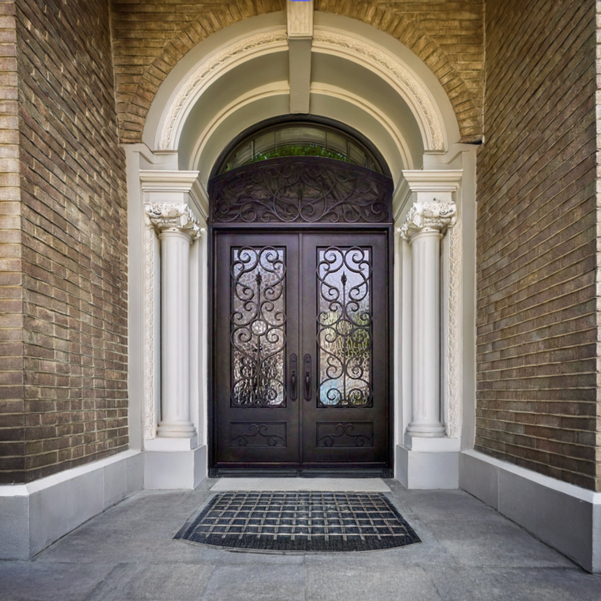 Nationwide Iron Works Bramble Arched Iron Door | Wayfair