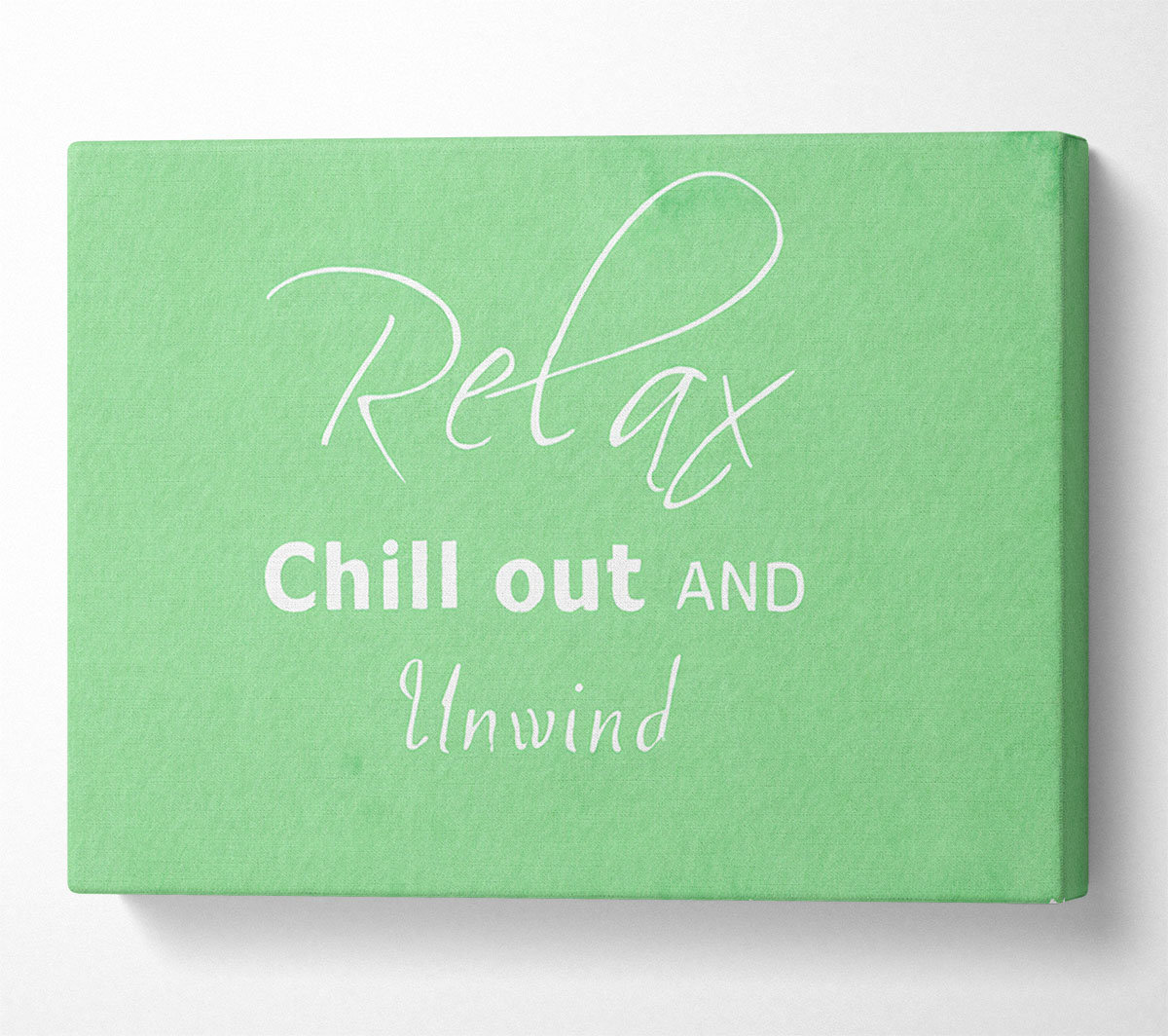 Happy Larry Bathroom Quote Rela Chill Out Green - Print | Wayfair.co.uk