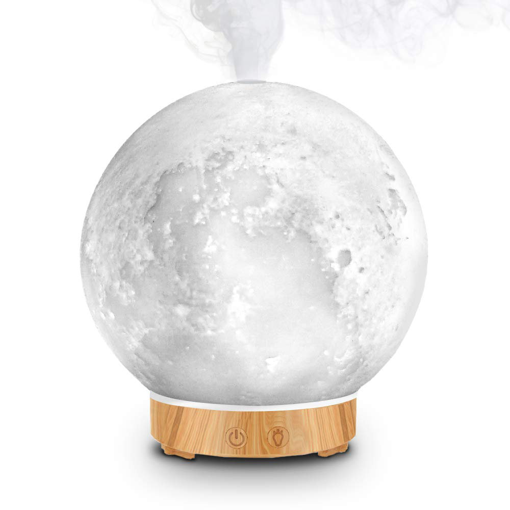Brayden Studio® Essential Oil Diffuser 200ML LED Desk Moon Lamp ...