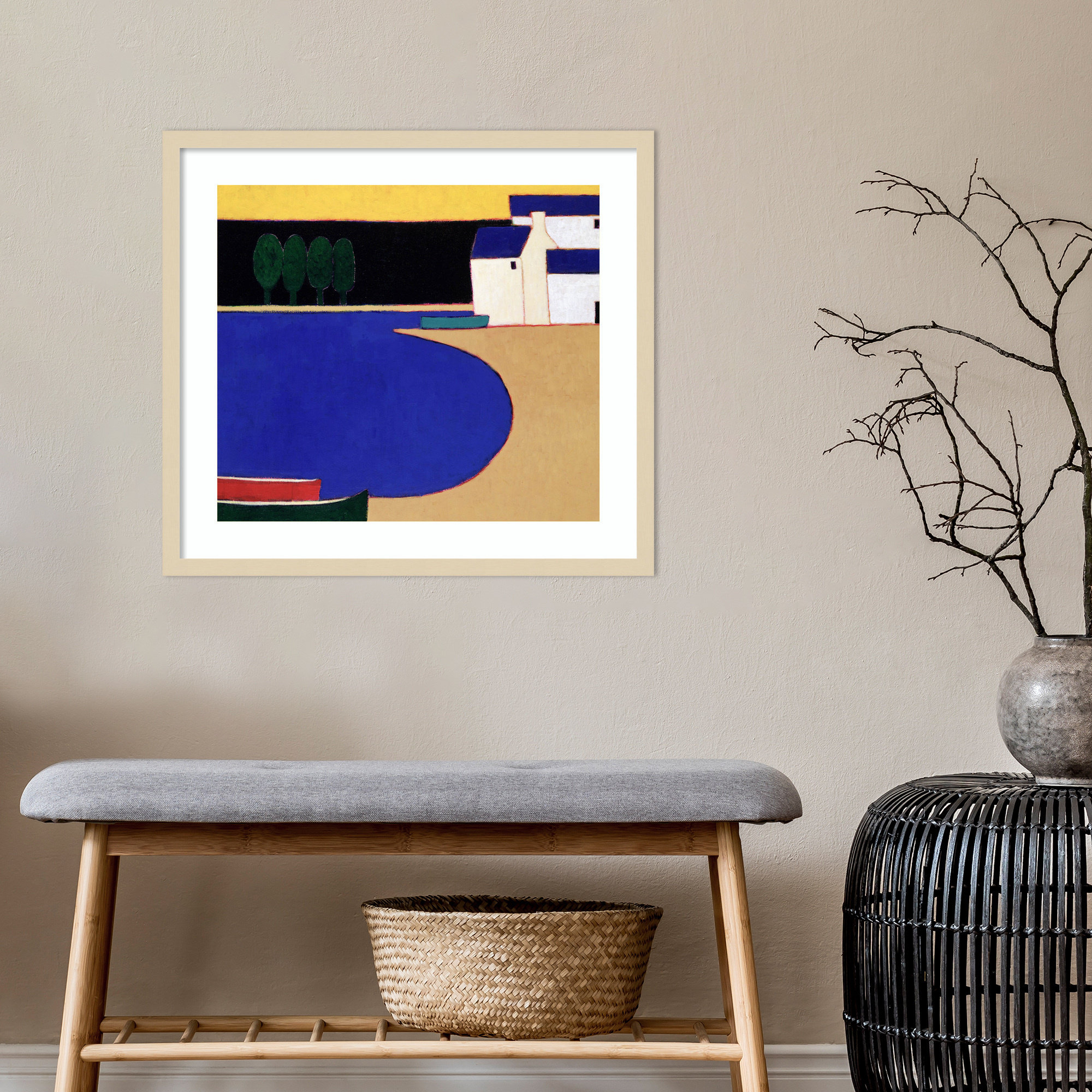 Brayden Studio® Bay Near Ste Marie Brittany By Eithne Donne Wood Framed ...