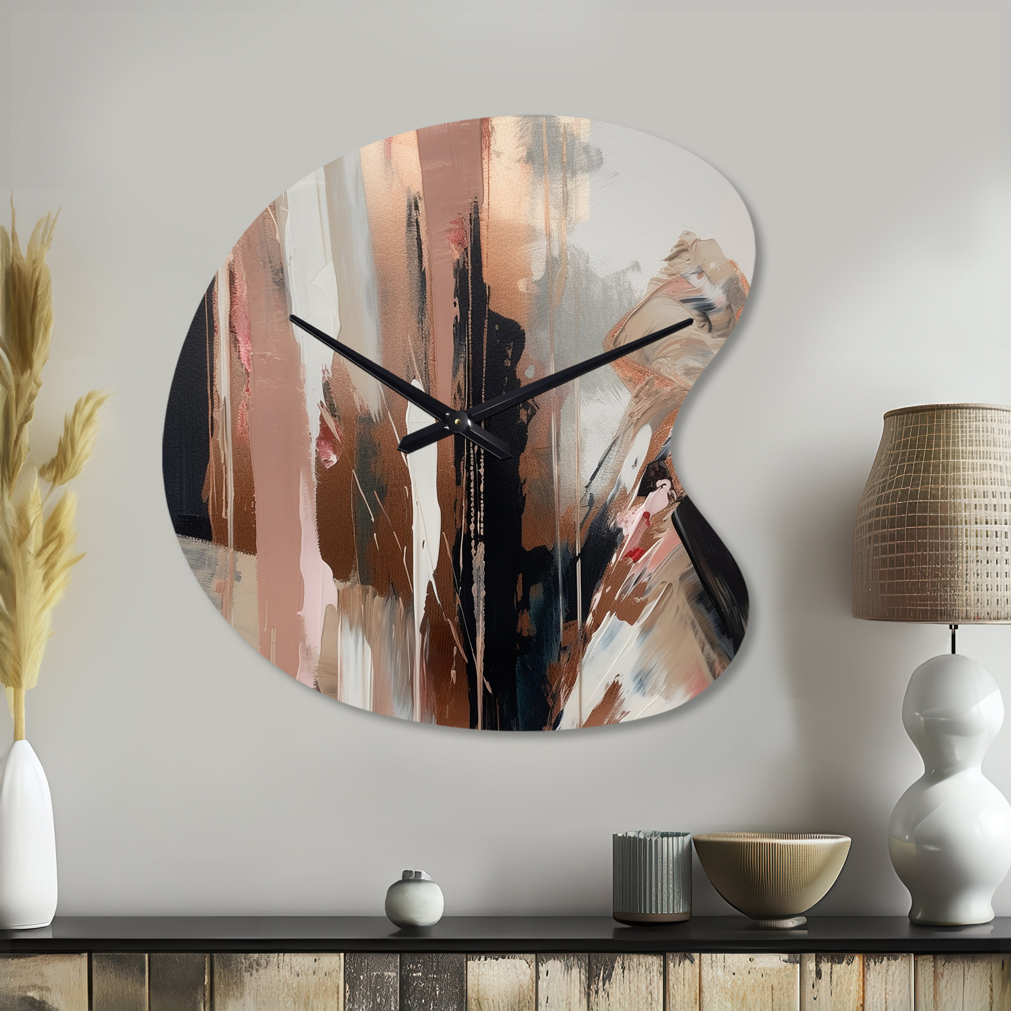 Design Art Brown And Black Beyond Boundaries I - Drop Shape Decorative ...