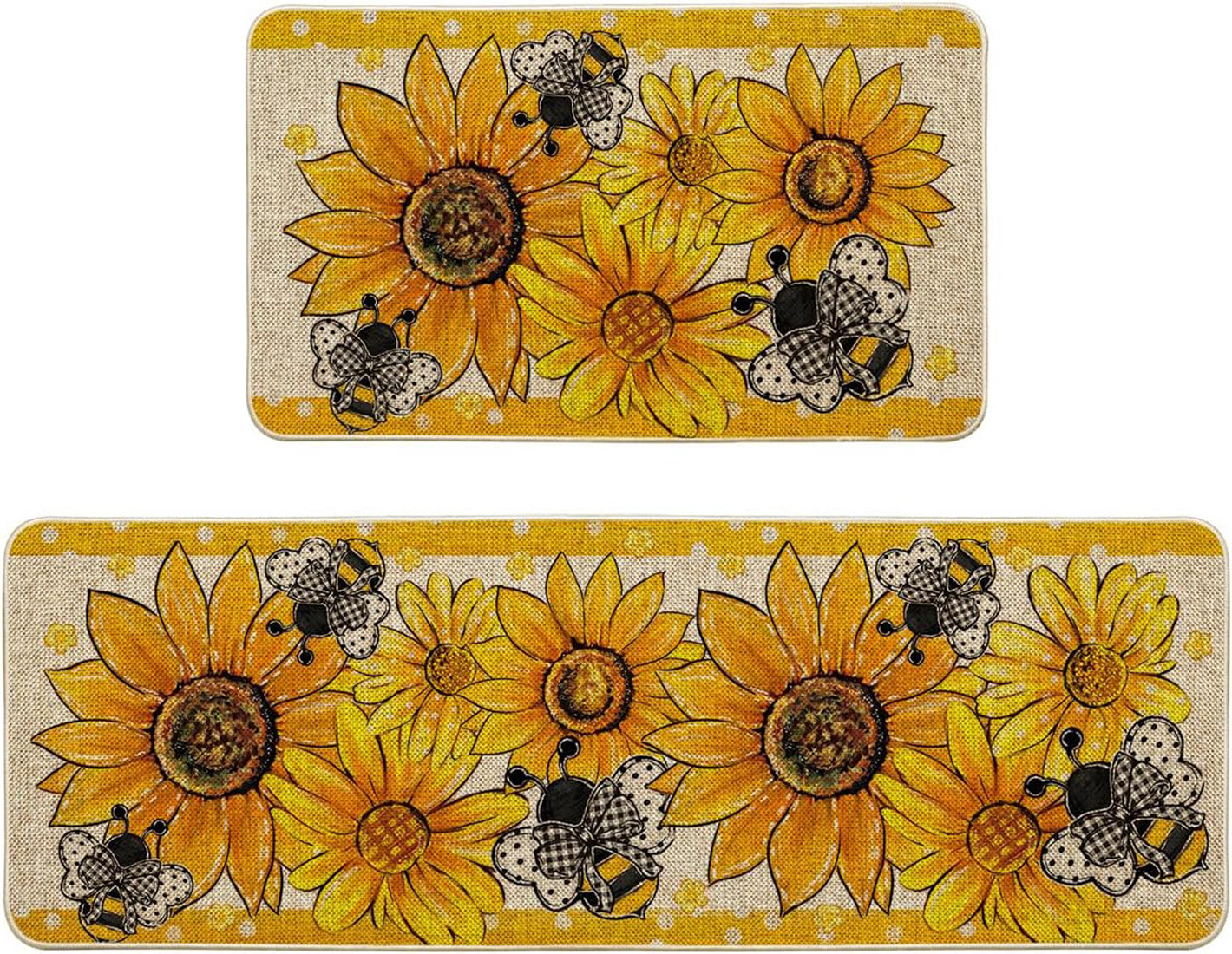 Rosalind Wheeler Spring Kitchen Mats Set of 2,Summer Home Decor Low ...