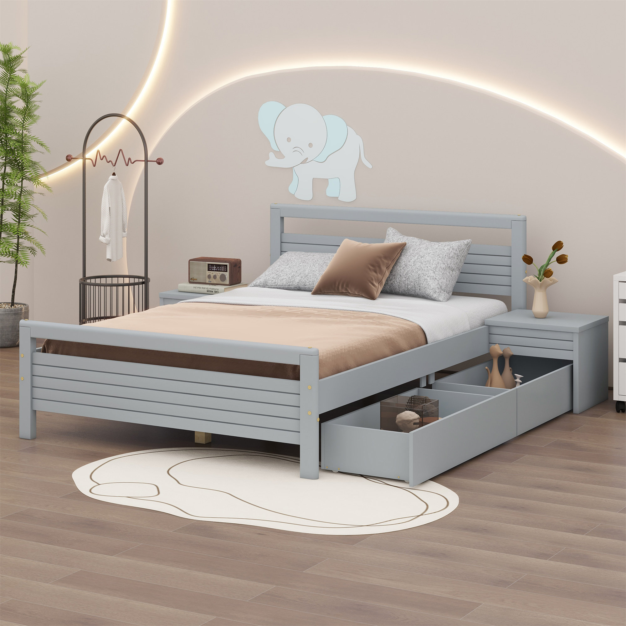 Latitude Run® Manvitha Panel Storage Bed | Wayfair