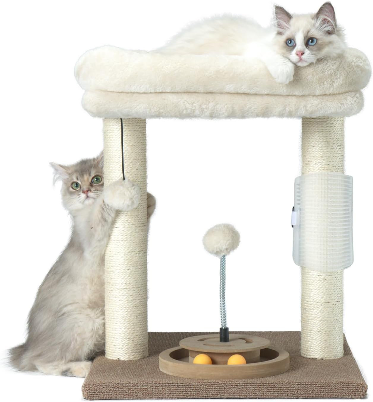 Latitude Run® Cat Tree Scratching Post,Small Cat Tower With Perch Bed ...