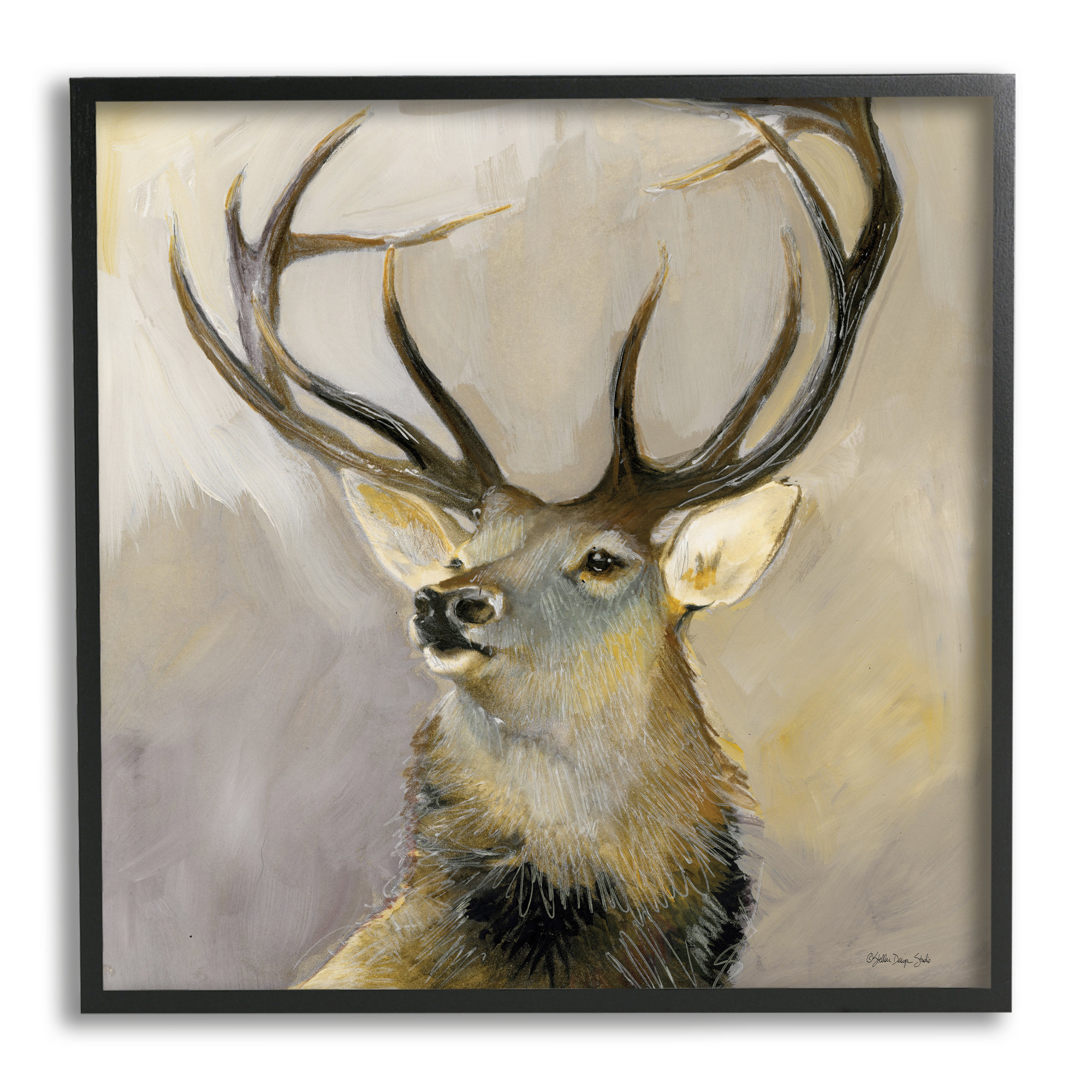 Stupell Industries Elk Forest Wildlife Portrait - Painting | Wayfair