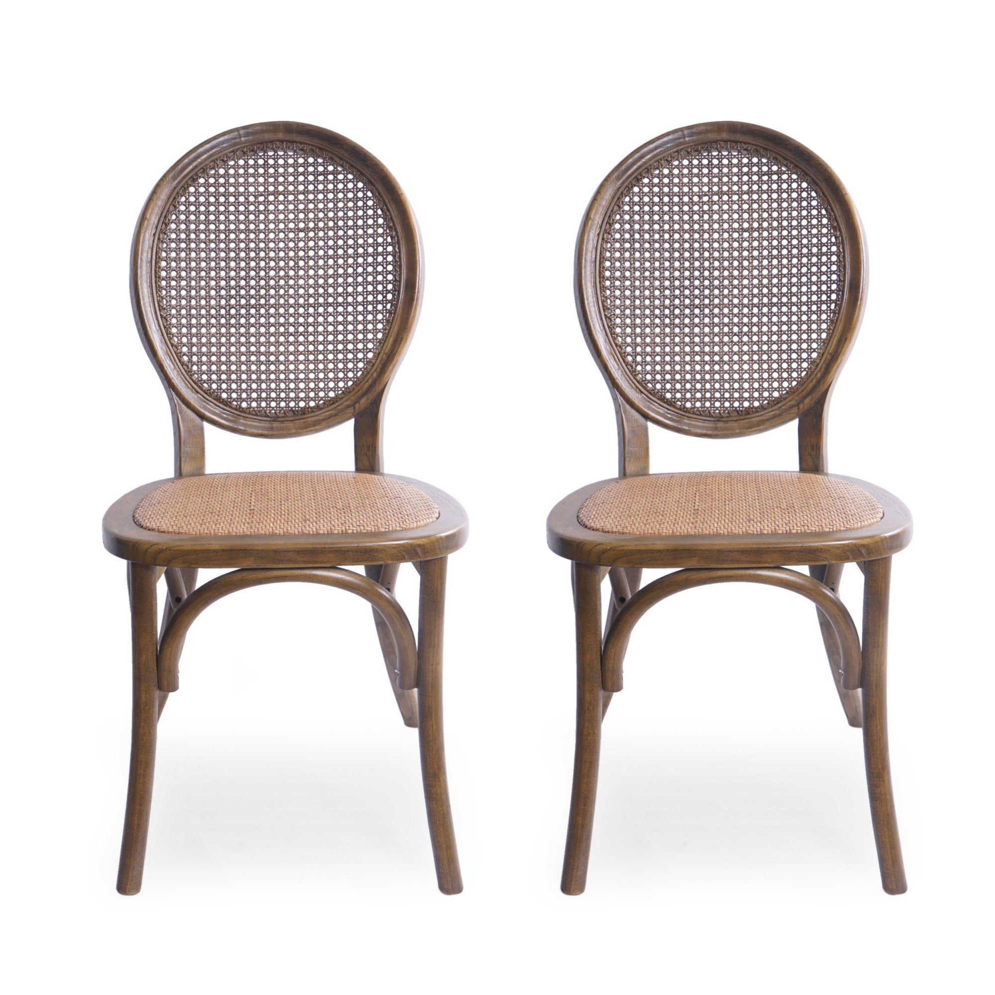 Bayou Breeze Modern Wooden Armless Dining Chair Set Of 2 | Wayfair