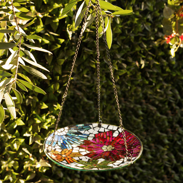 Lark Manor Aliyah-Lilly Glass Mosaic Birdbath & Reviews - Wayfair Canada