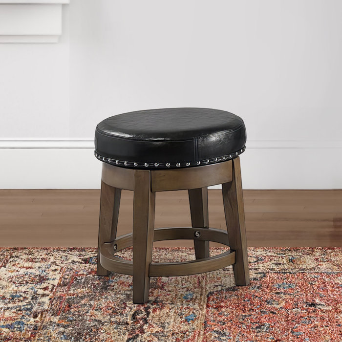 Red Barrel Studio® Deneshia Swivel Solid Wood Stool | Wayfair