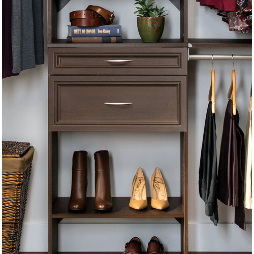 ClosetMaid SuiteSymphony 60" W - 120" W Closet System Starter Kit ...