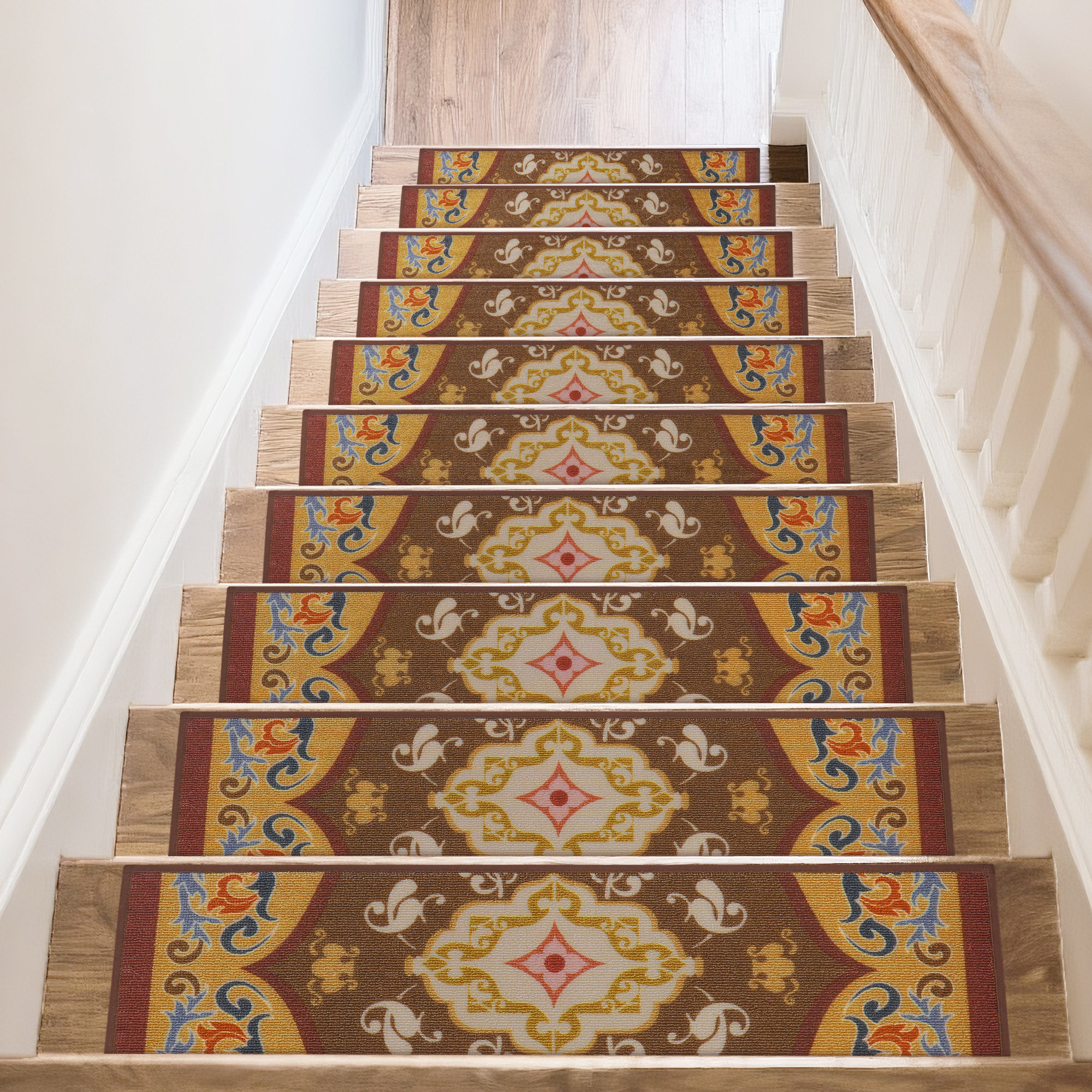 Latitude Run® Nalesha Edging Stair Treads Non-Slip Carpet Mat Indoor ...