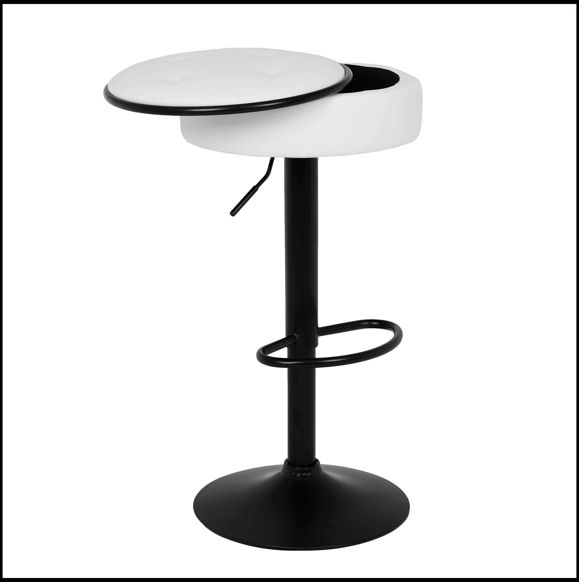 George Oliver Round Storage Bar Stool Set Of 2 | Wayfair