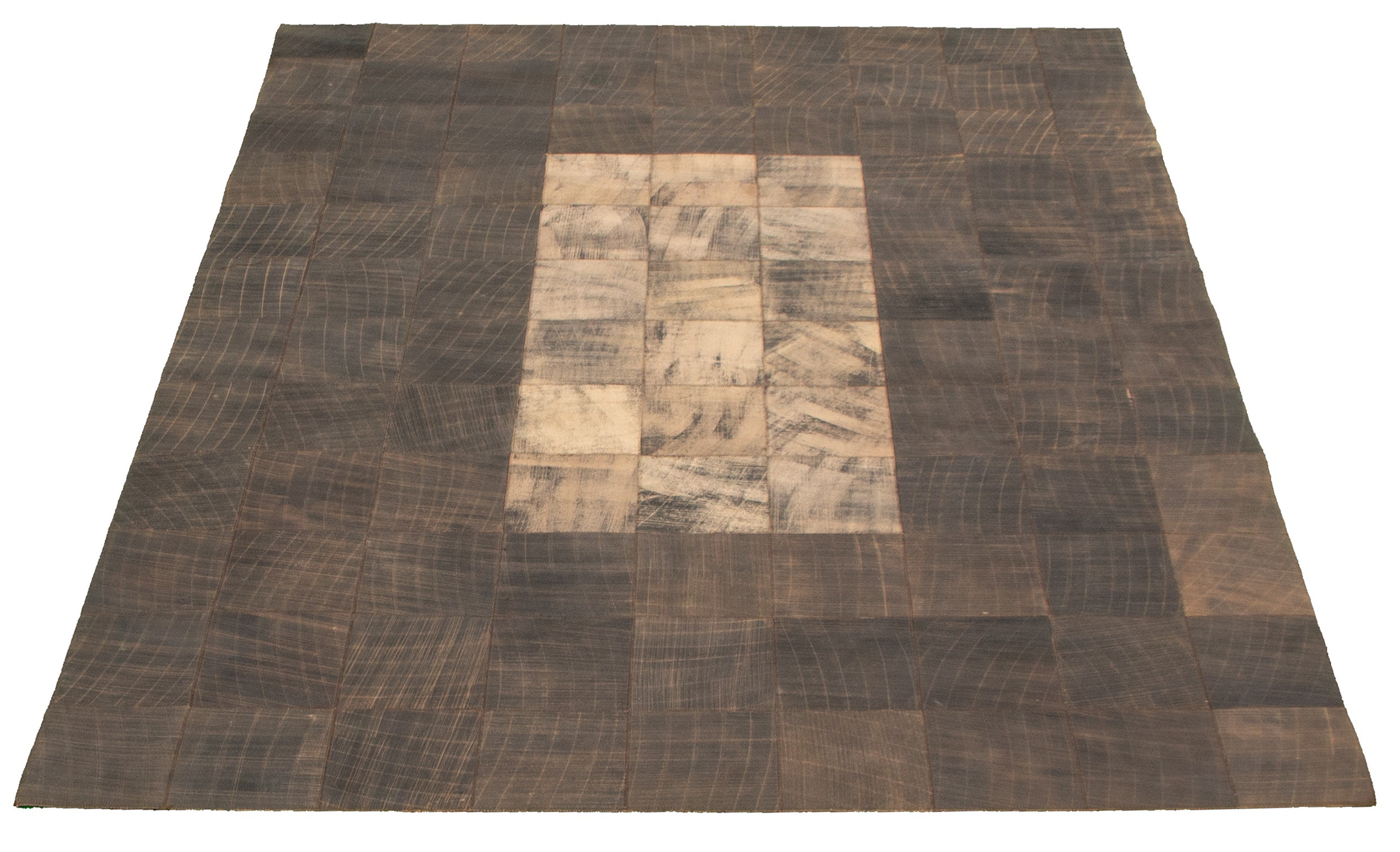 17 Stories Handmade Cowhide Rectangle 5'7" x 7'11" Cowhide Area Rug in ...