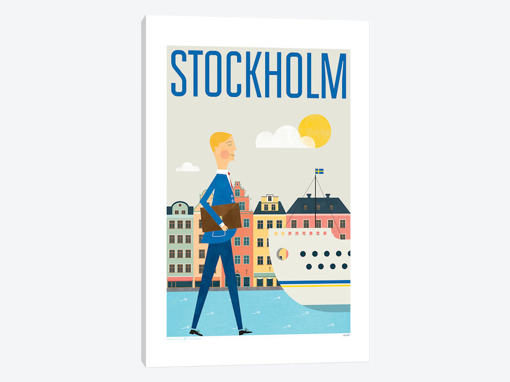 East Urban Home 'Stockholm' Graphic Art on Canvas | Wayfair
