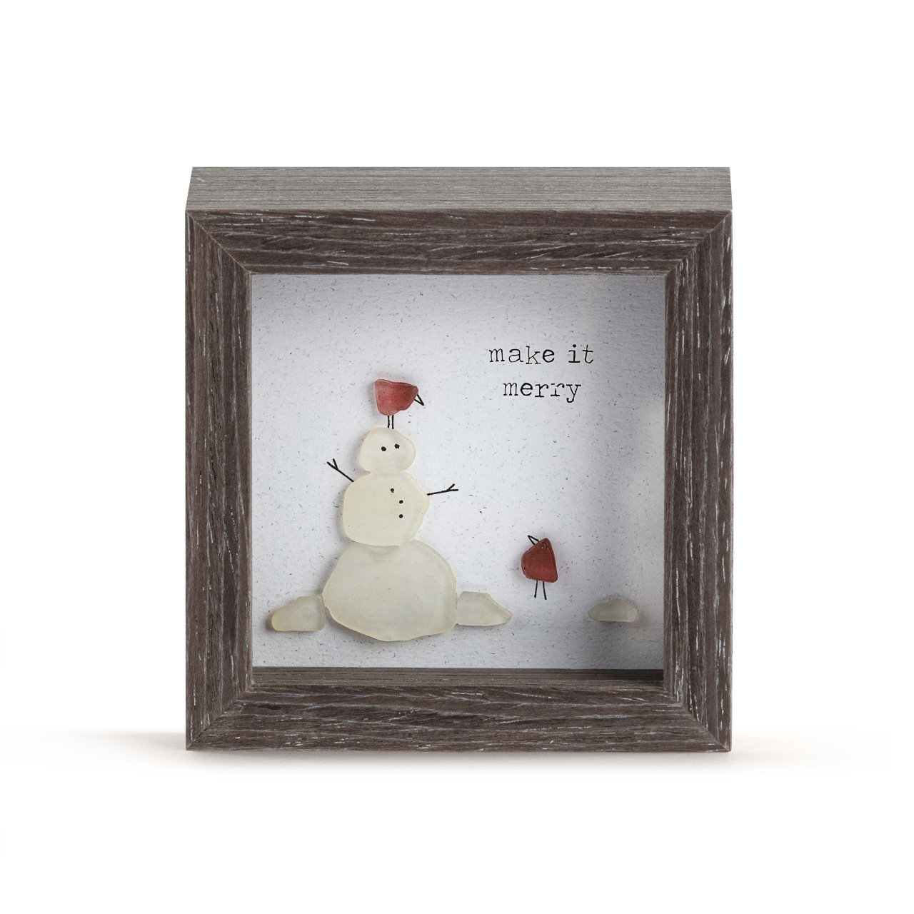 The Holiday Aisle® Make it Merry Shadow Box | Wayfair