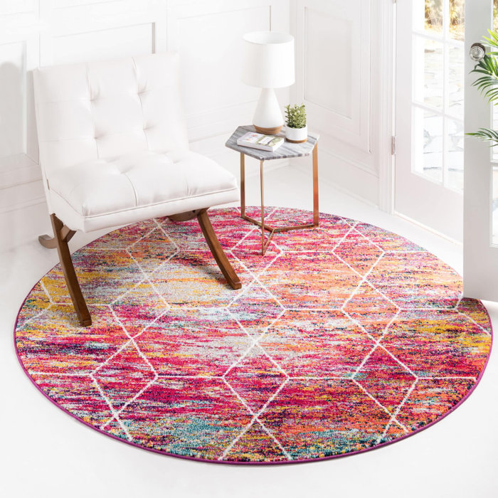 17 Stories Performance Fuschia Rug & Reviews | Wayfair