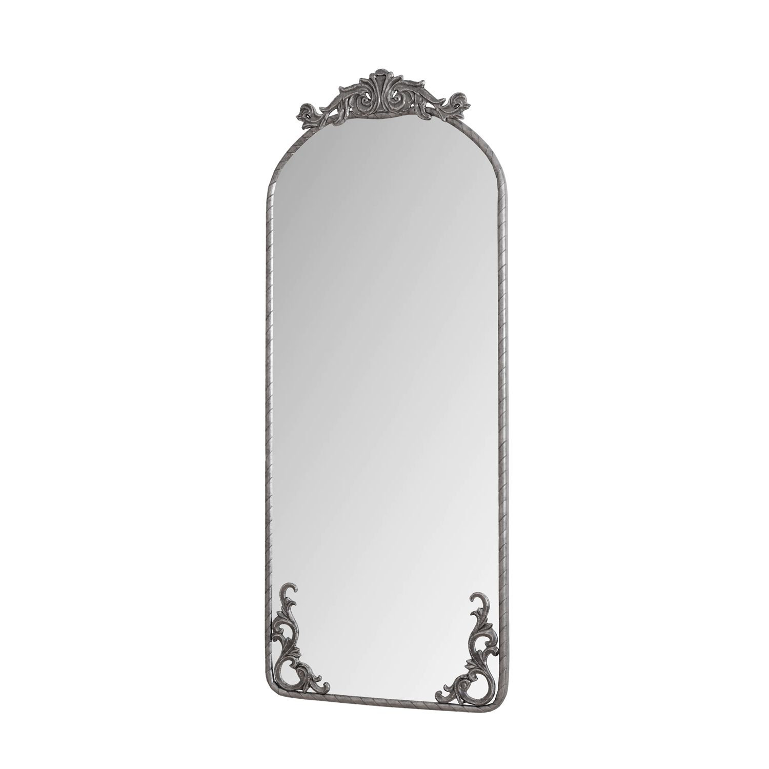 Astoria Grand Vintage Arched Full Body Mirror with Ornate Carved ...