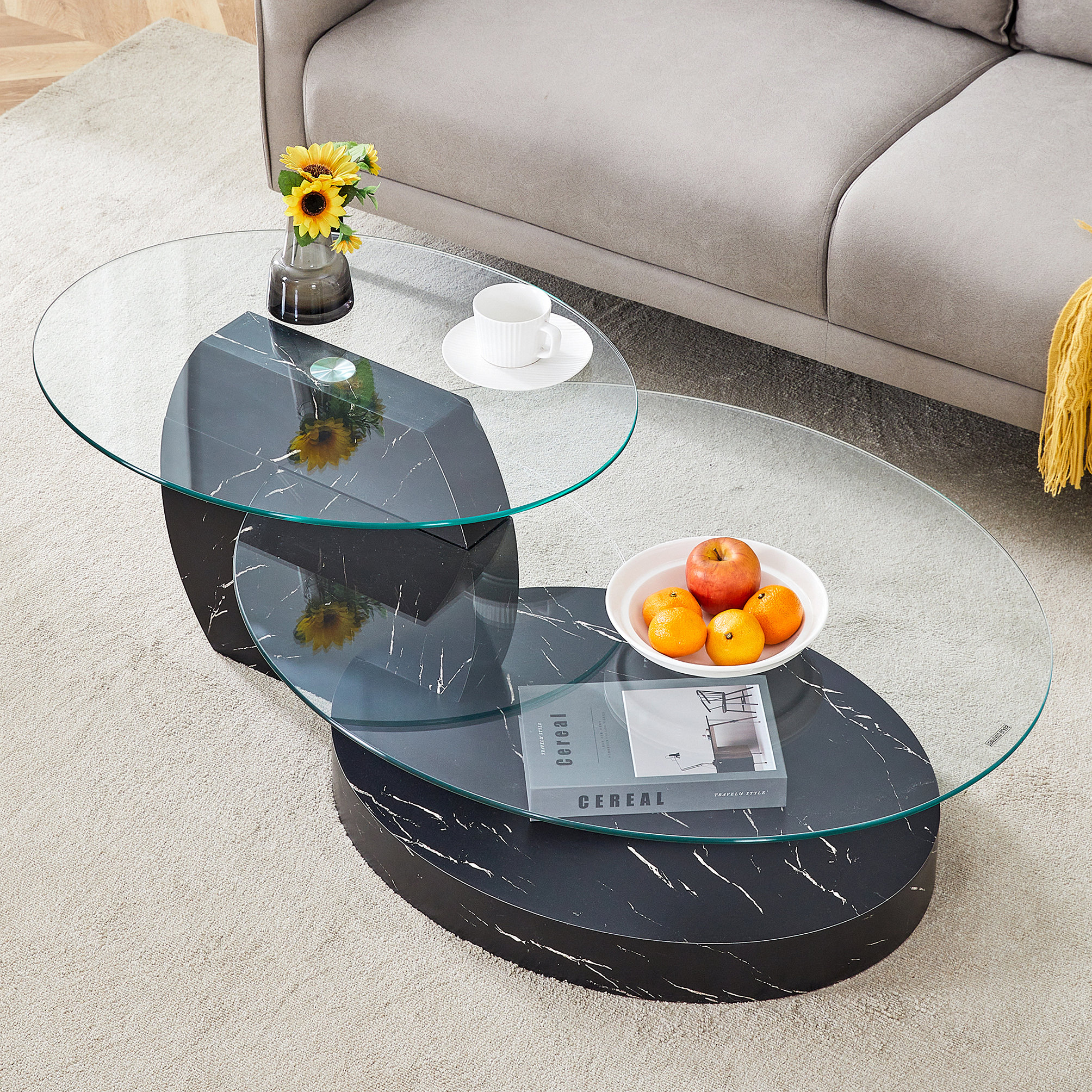 Brayden Studio® Double Layer Coffee Table | Wayfair