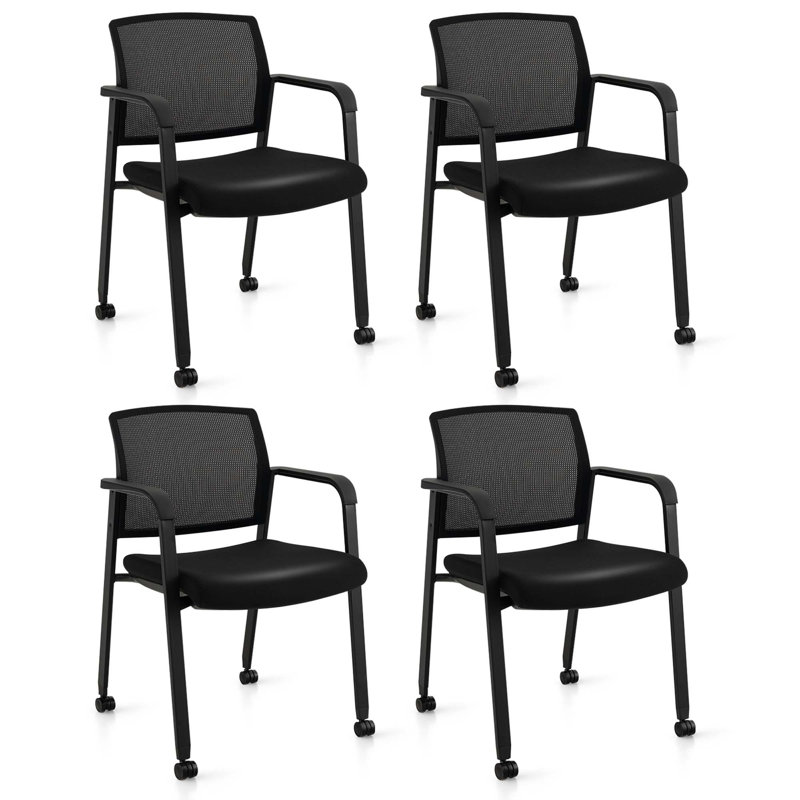 Costway 23" W Stackable Mesh Seat Waiting Room Chair | Wayfair