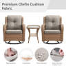Lark Manor™ Ashawn Wicker Outdoor Swivel Rocker Chair with Cushions ...