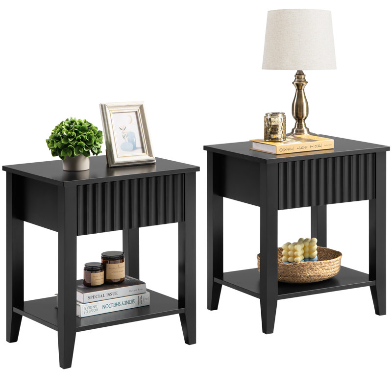 Winston Porter Nyleen 1-Drawer Nightstand & Reviews | Wayfair