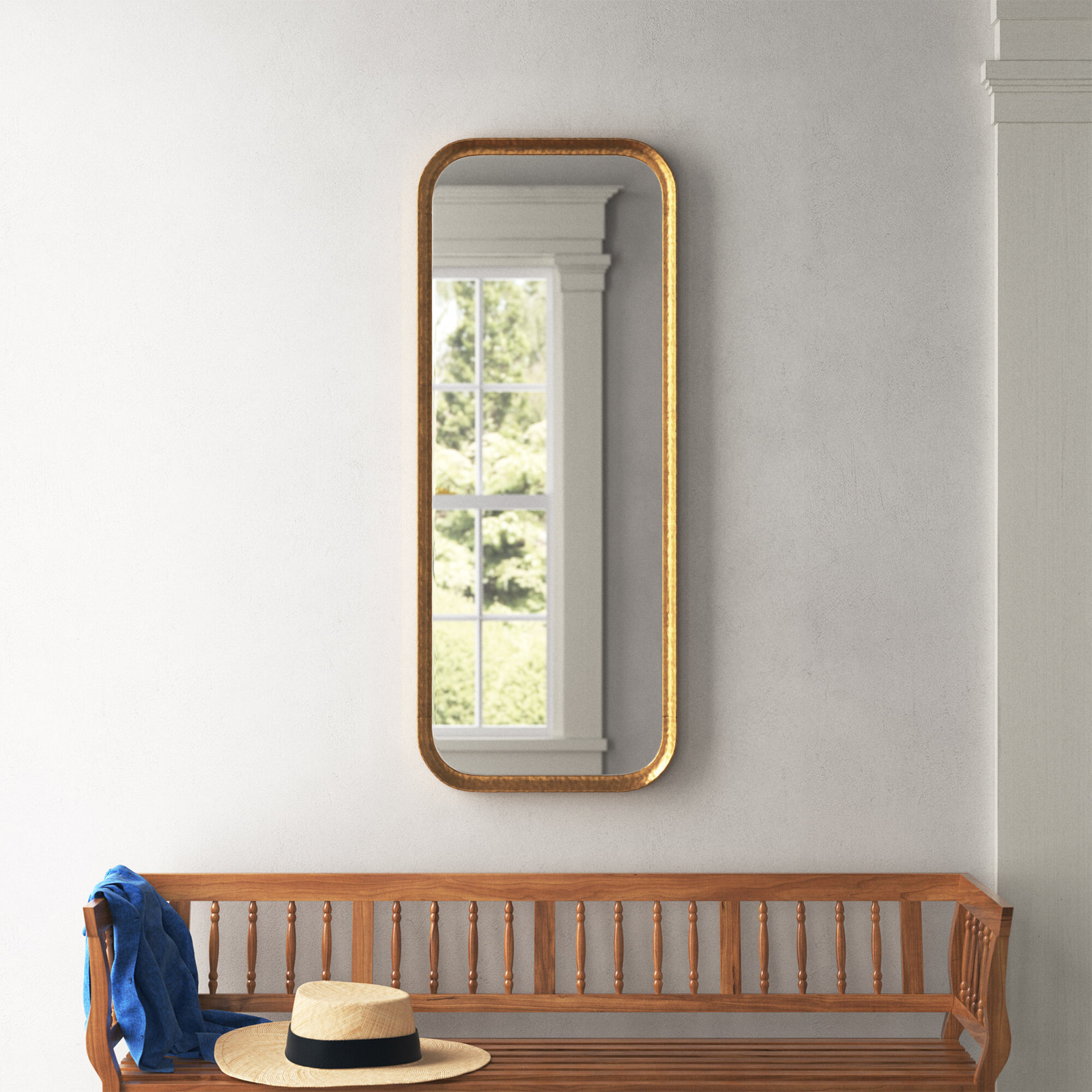 Birch Lane™ Ennis Capital Rectangle Mirror Metal & Reviews - Wayfair Canada