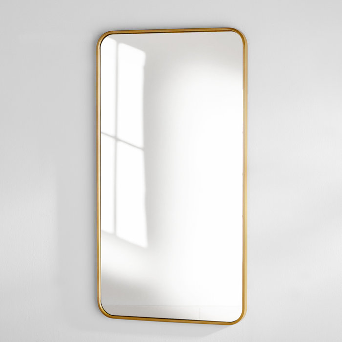RE/FINE™ Sabine Metal Rounded Rectangle Wall Mirror & Reviews | Wayfair