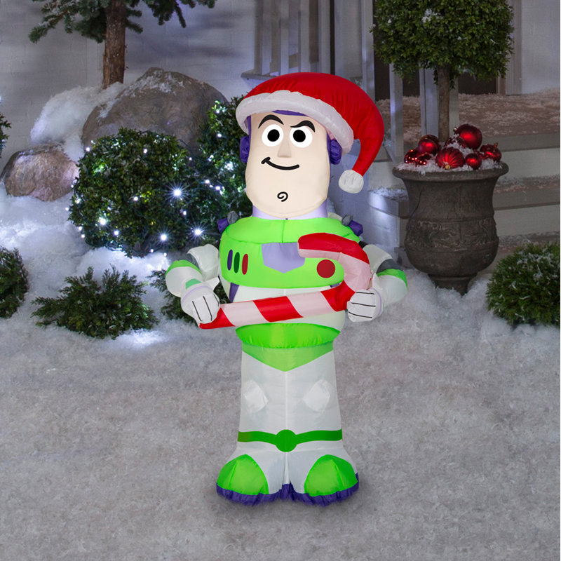 The Holiday Aisle® Toy Story Buzz Lightyear Inflatable | Wayfair
